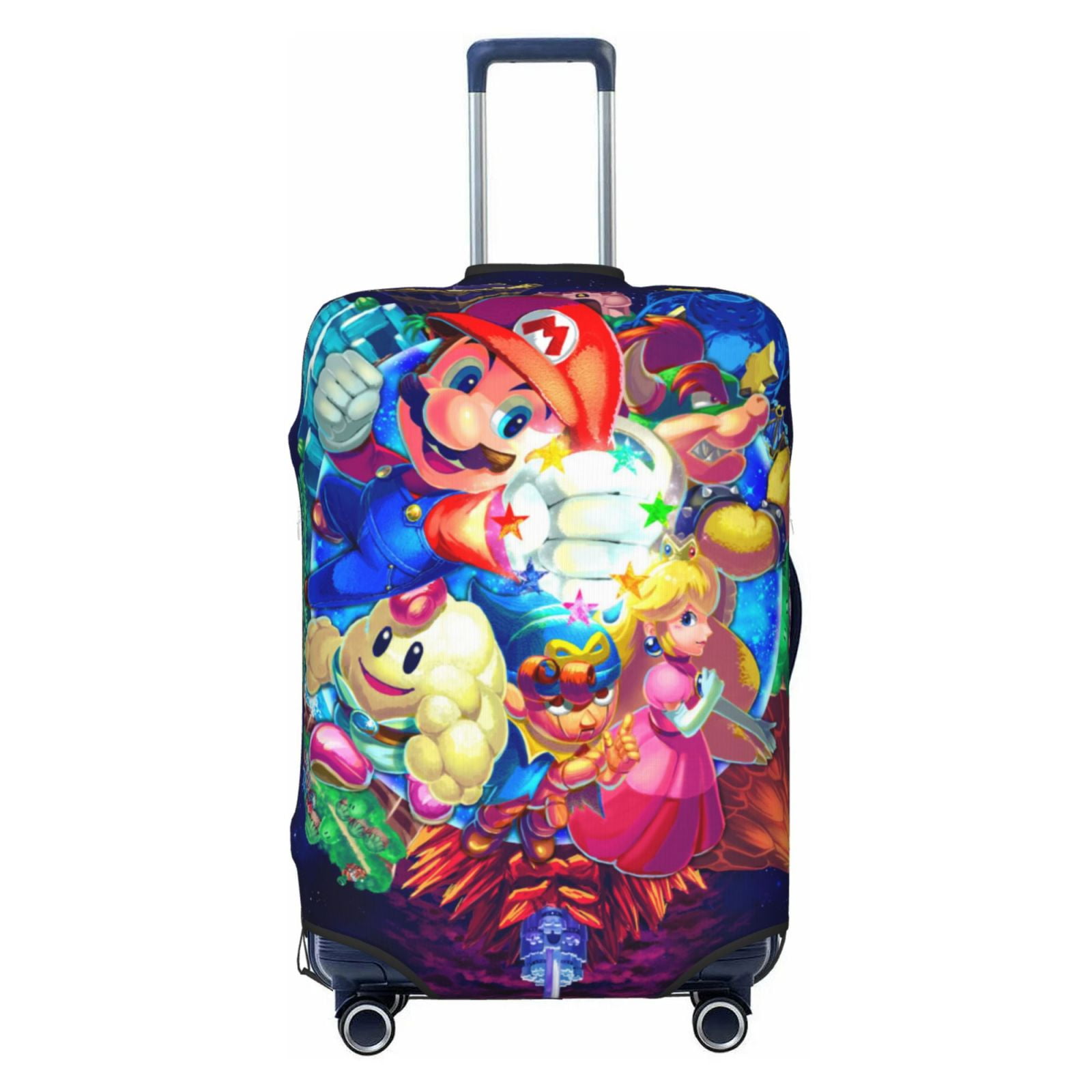 Super Mario Luggage Suitcase Covers Elastic Washable Cartoon Luggage ...