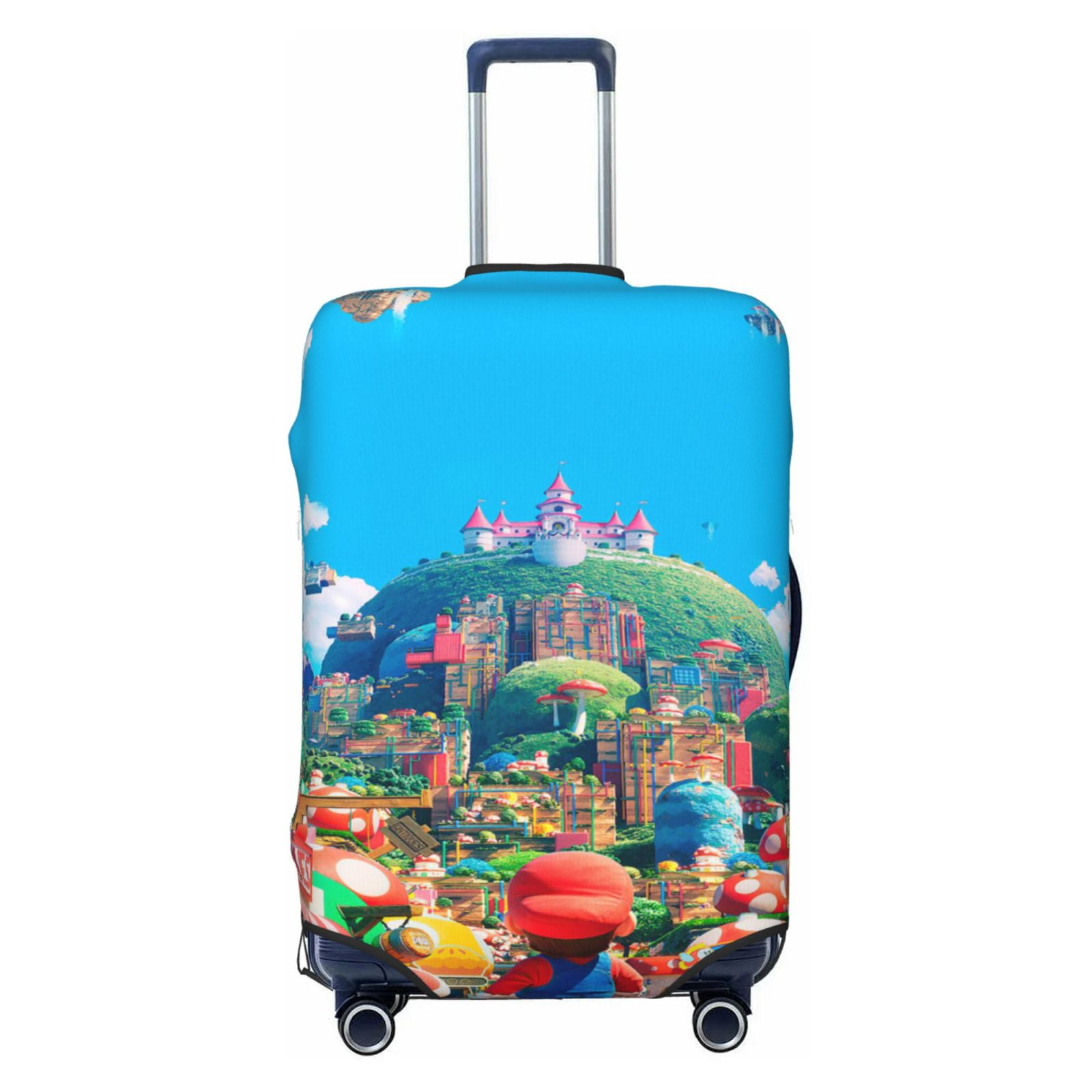 Super Mario Luggage Suitcase Covers Elastic Washable Cartoon Luggage ...