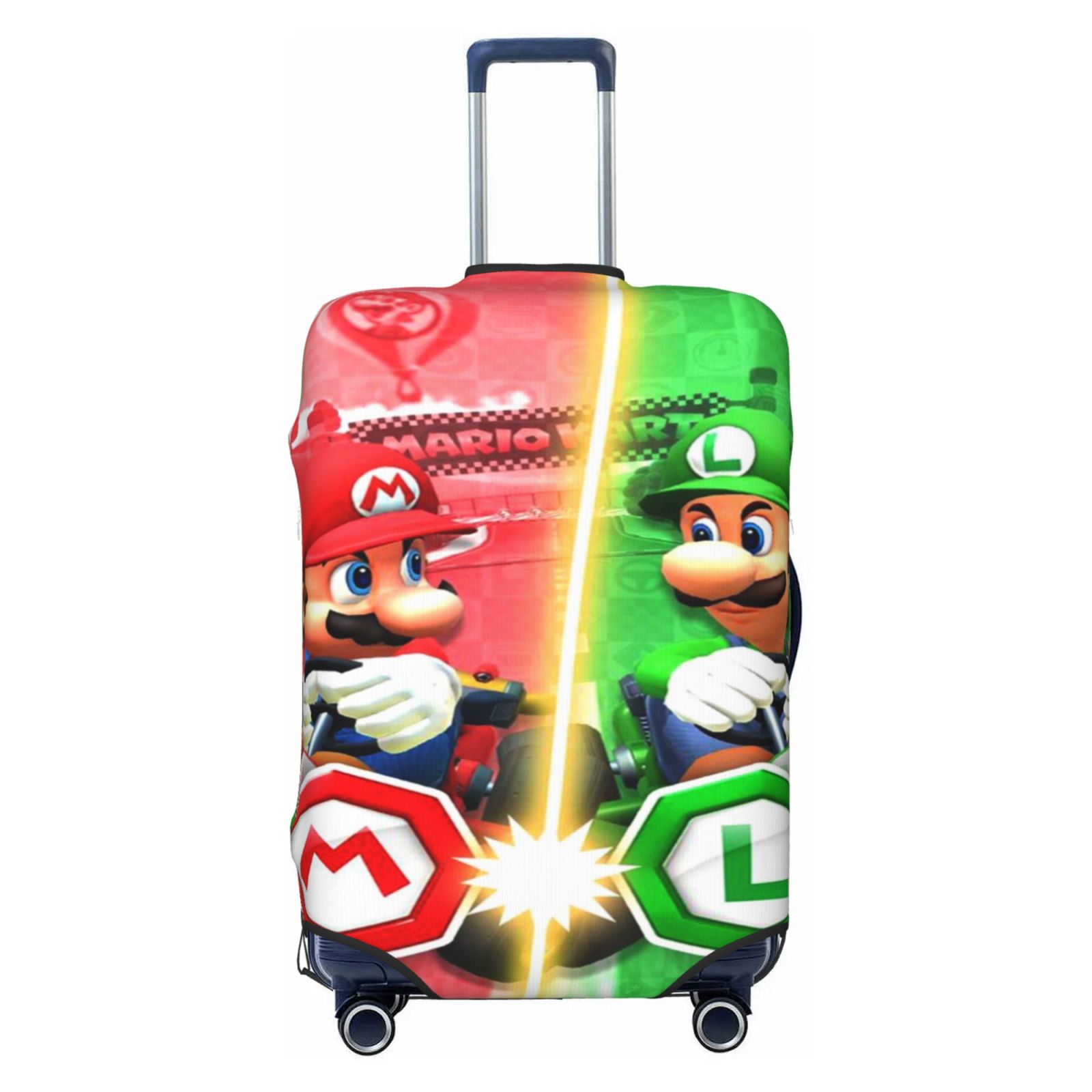 Super Mario Luggage Suitcase Covers Elastic Washable Cartoon Luggage ...
