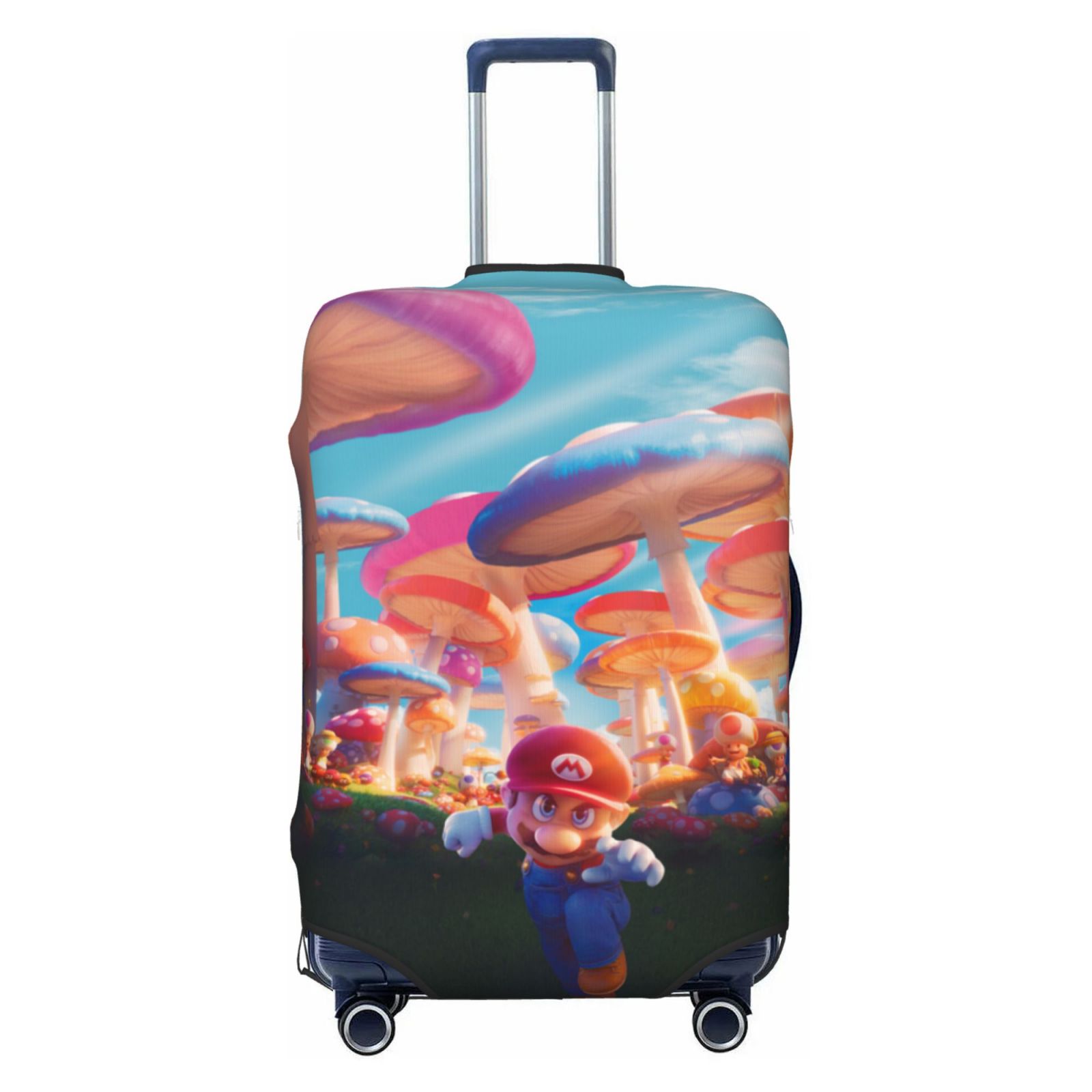 Super Mario Luggage Suitcase Covers Elastic Washable Cartoon Luggage ...