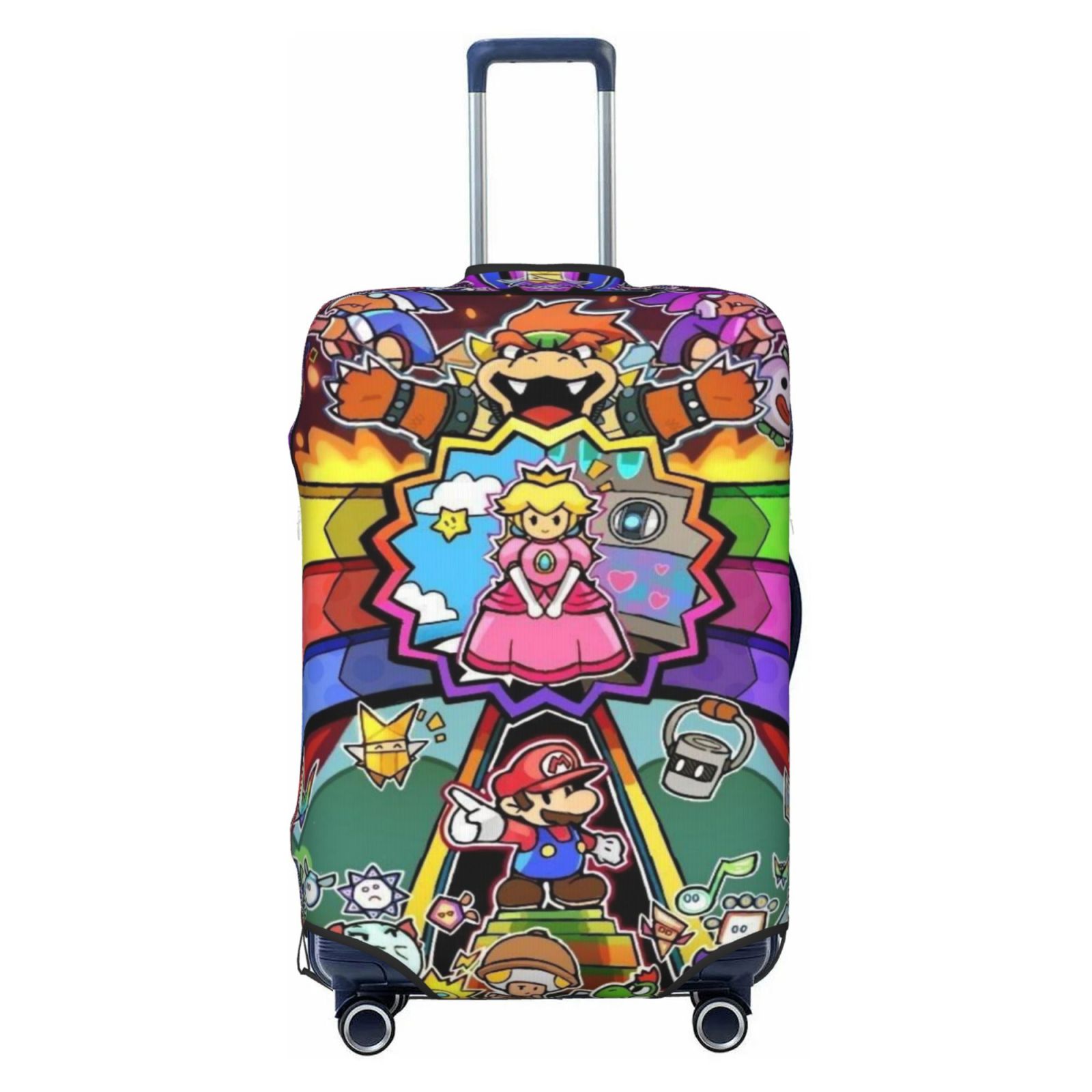 Super Mario Luggage Suitcase Covers Elastic Washable Cartoon Luggage ...