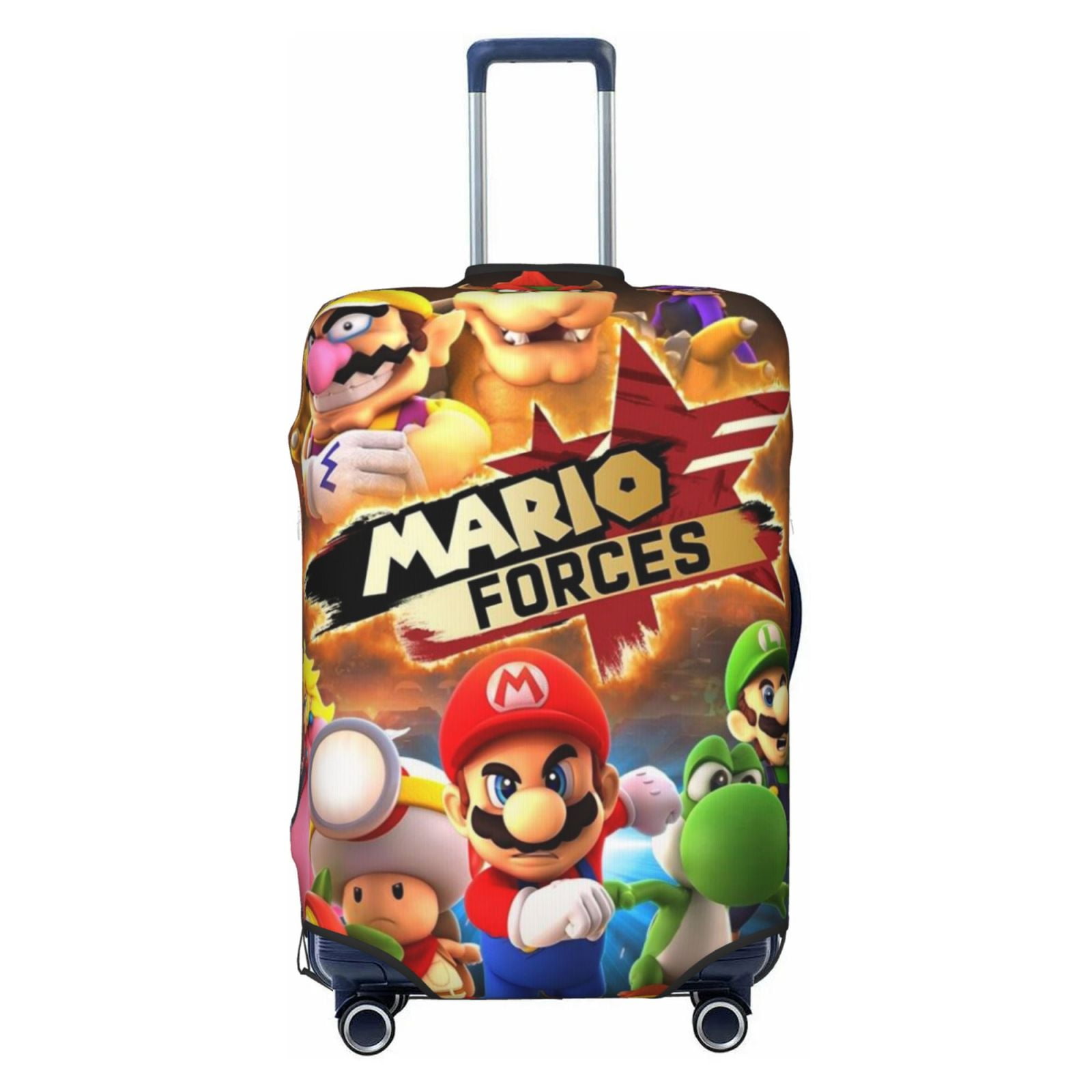 Super Mario Luggage Suitcase Covers Elastic Washable Cartoon Luggage ...