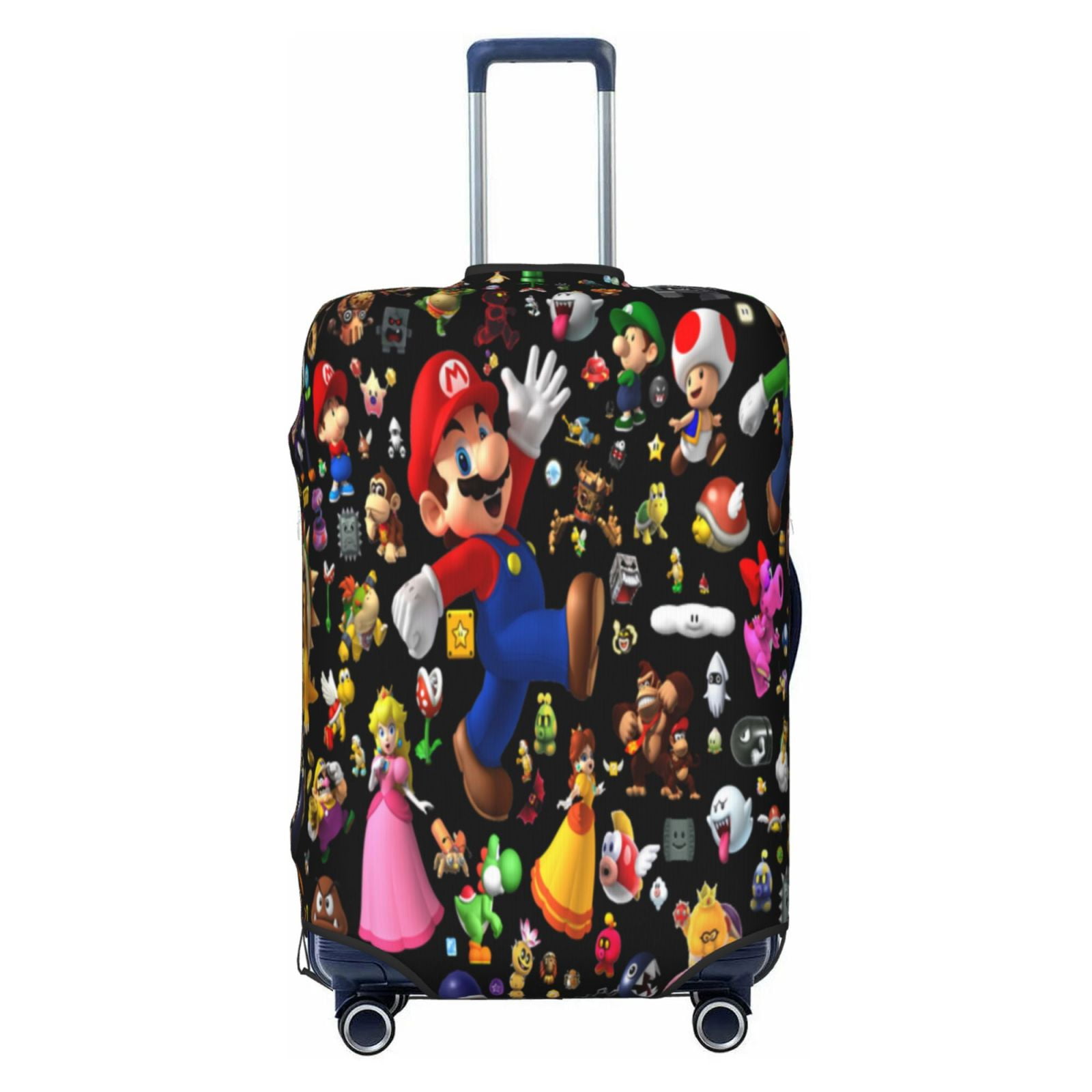 Super Mario Luggage Suitcase Covers Elastic Washable Cartoon Luggage ...