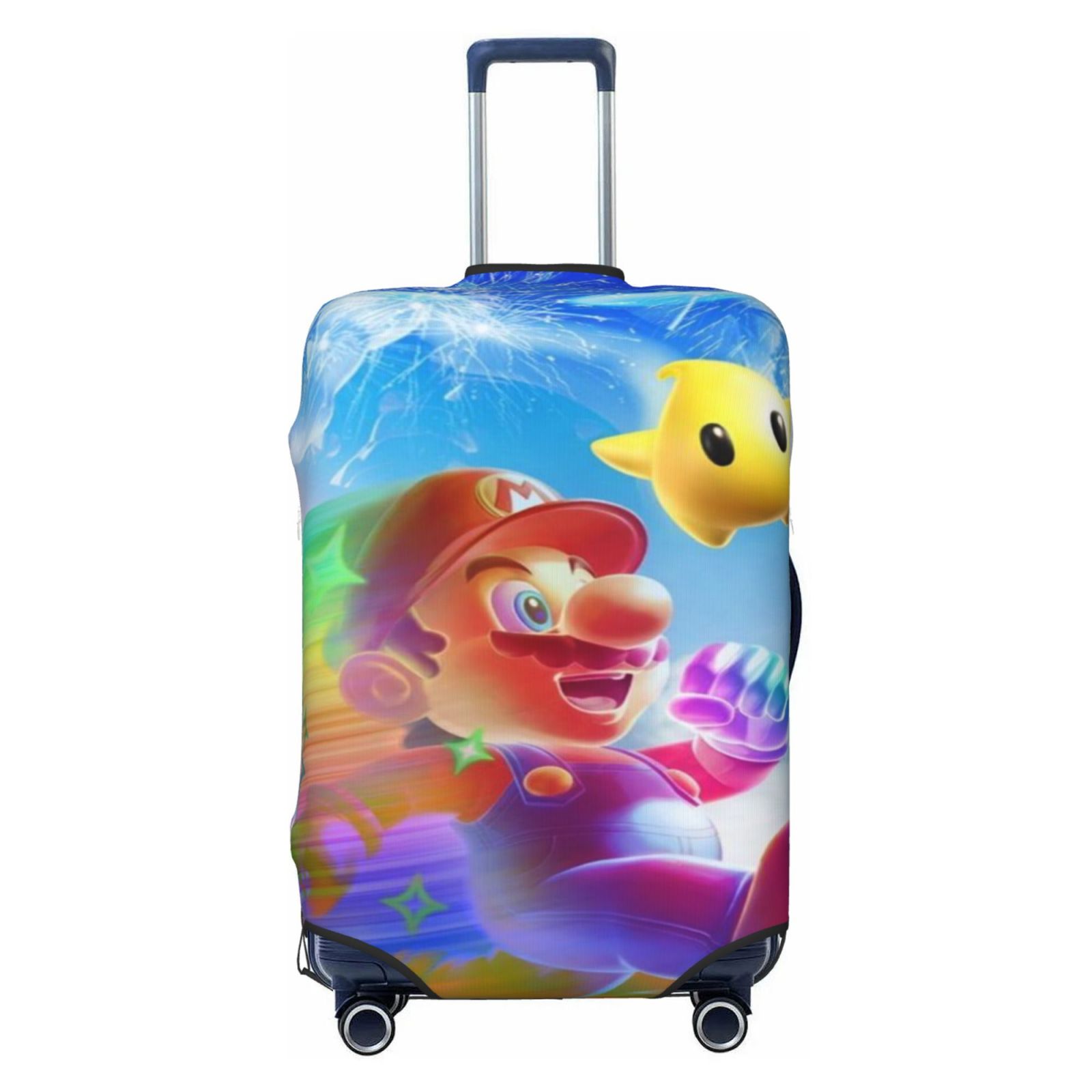 Super Mario Luggage Suitcase Covers Elastic Washable Cartoon Luggage ...