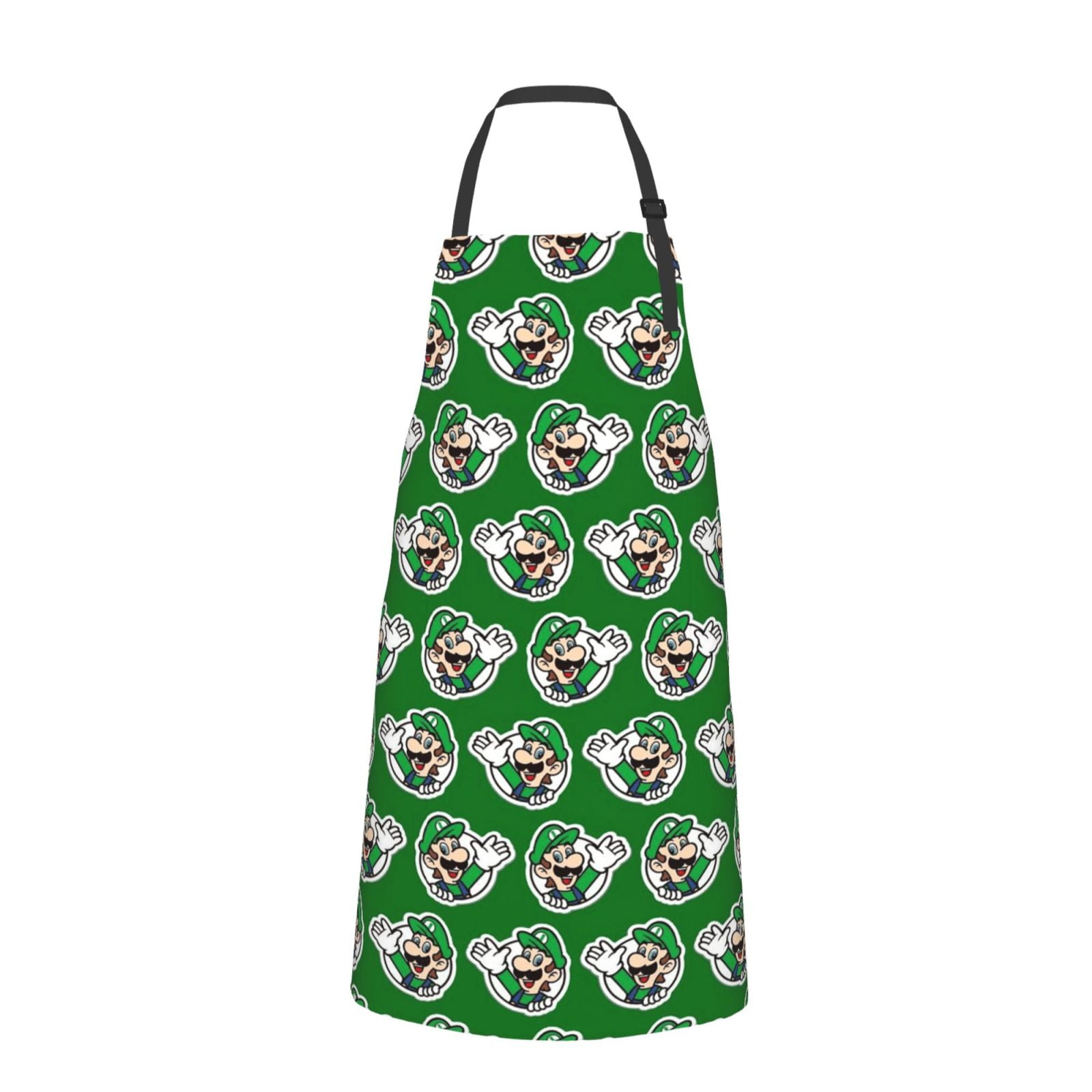 Super Mario Luigi Adjustable Bib Aprons, Waterdrop Resistant Apron with ...