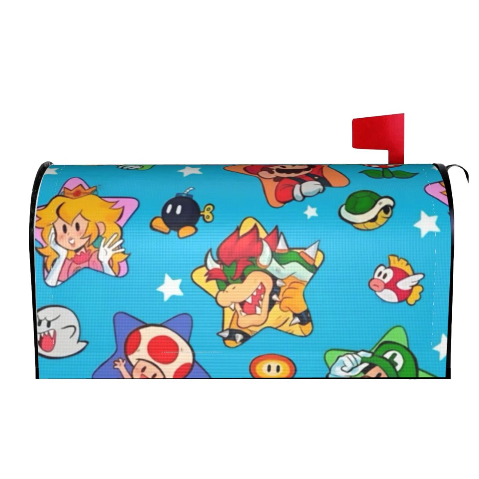 Super Mario Luigi And Friends Cartoon Character Mailbox Cover Magnetic ...