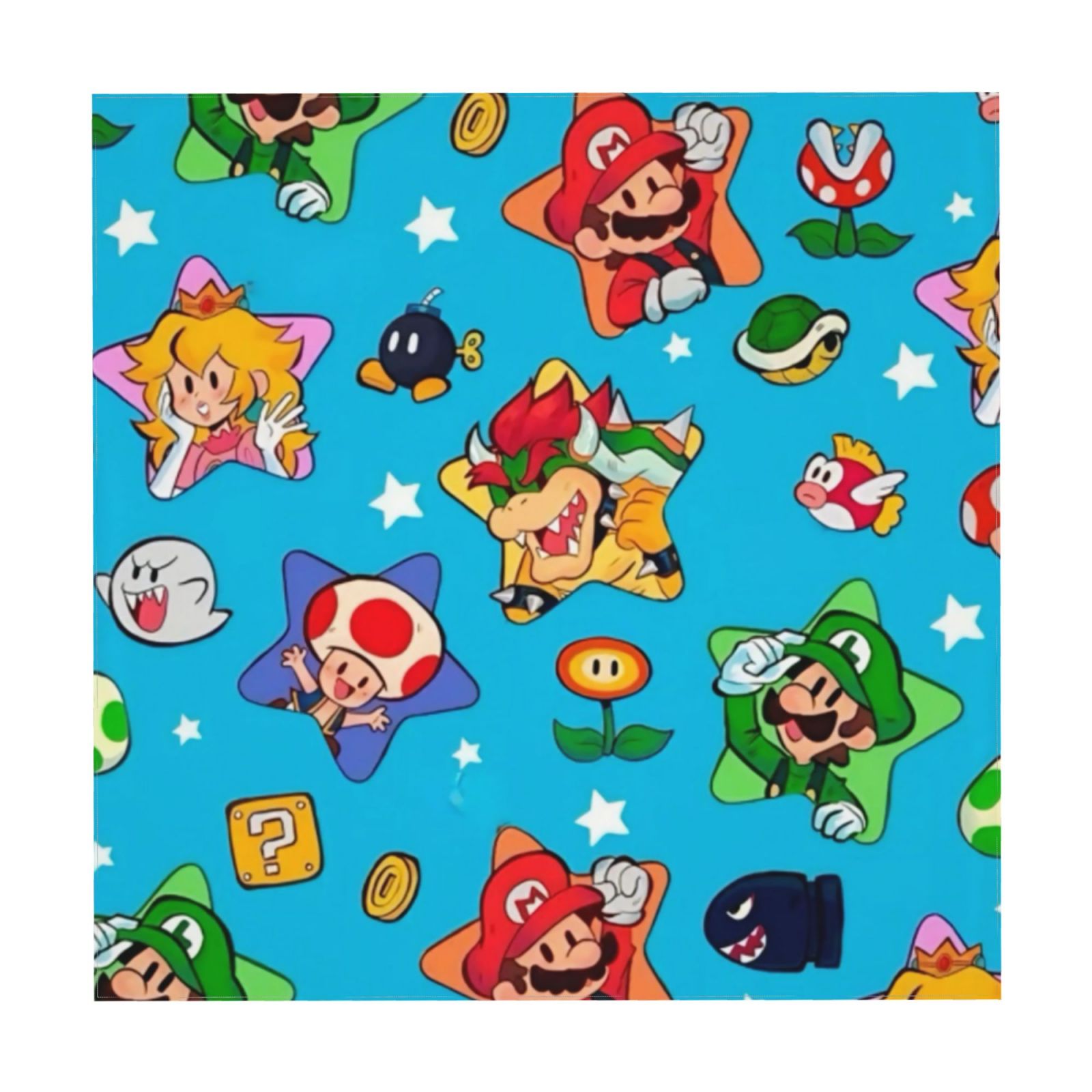Super Mario Luigi And Friends Square Tablecloth, Table Cloth For Square ...