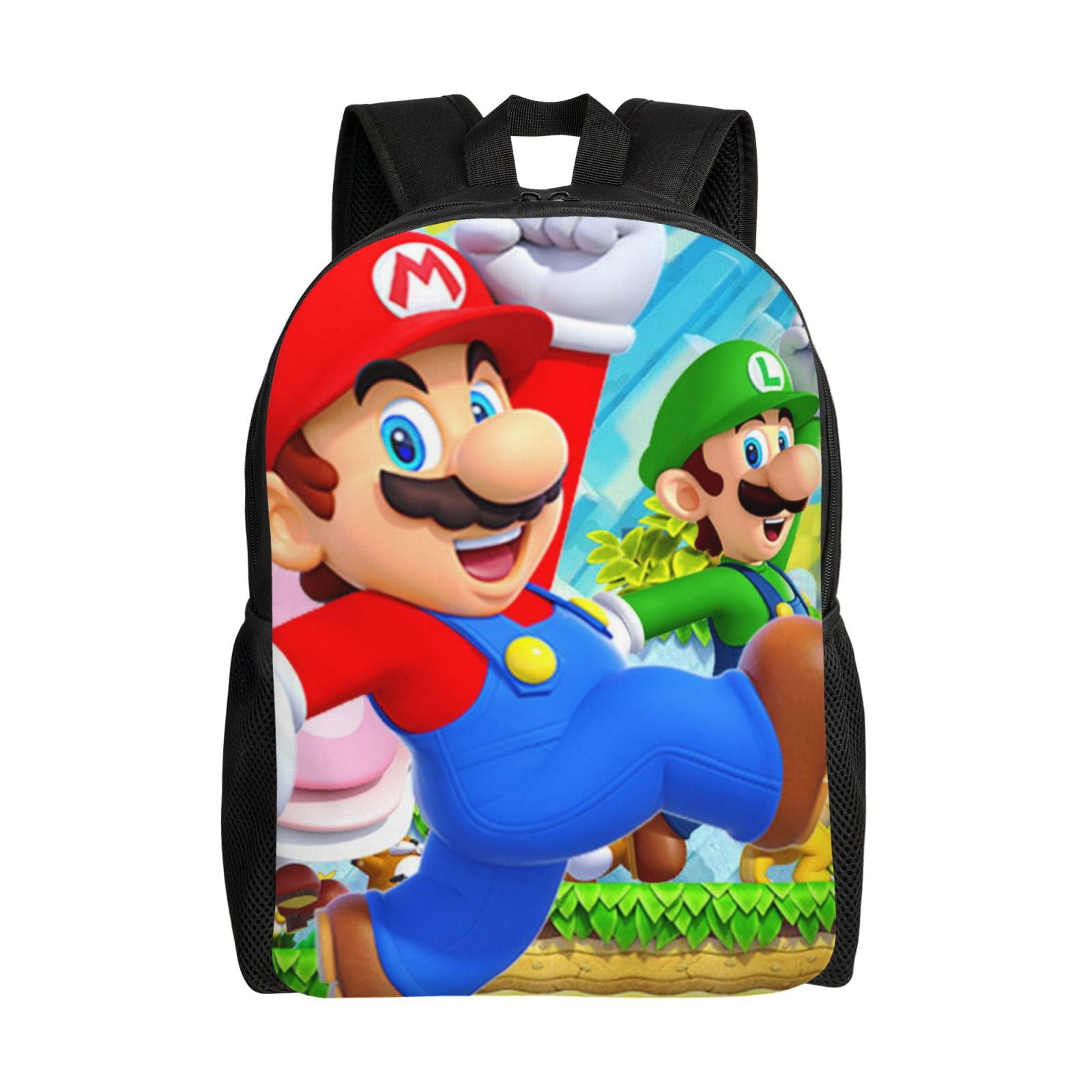 Super Mario Luigi Backpack Laptop School Bag Student Satchel ...
