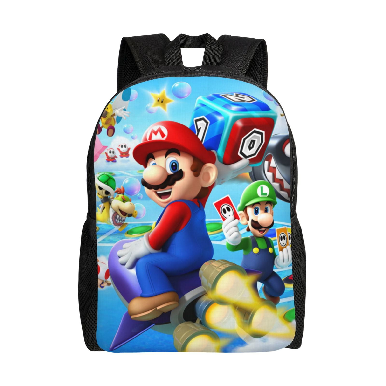 Super Mario Luigi Backpack Laptop School Bag Student Satchel ...