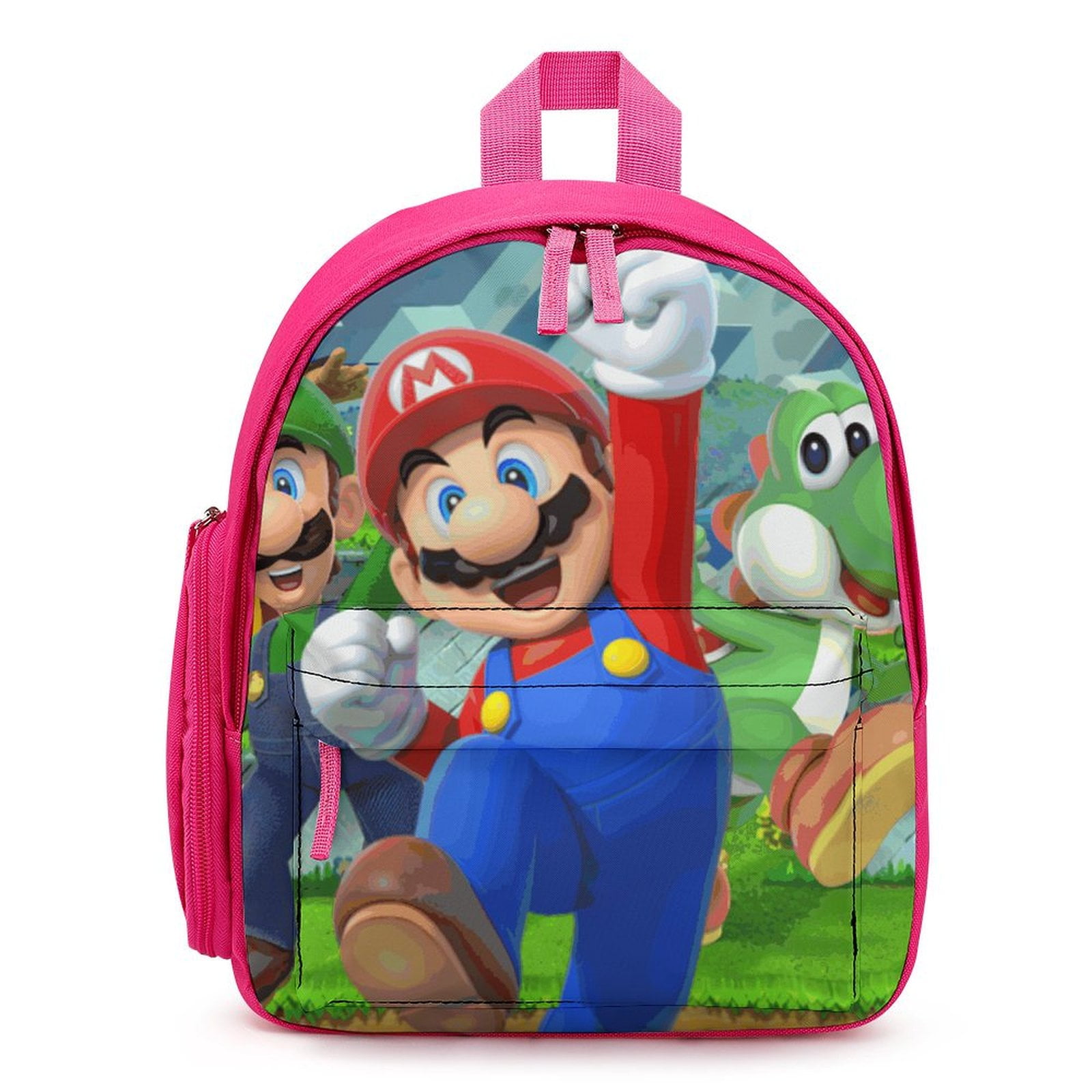 Super Mario Luigi Cartoon Adjustable Daypack Backpack Lightweight ...