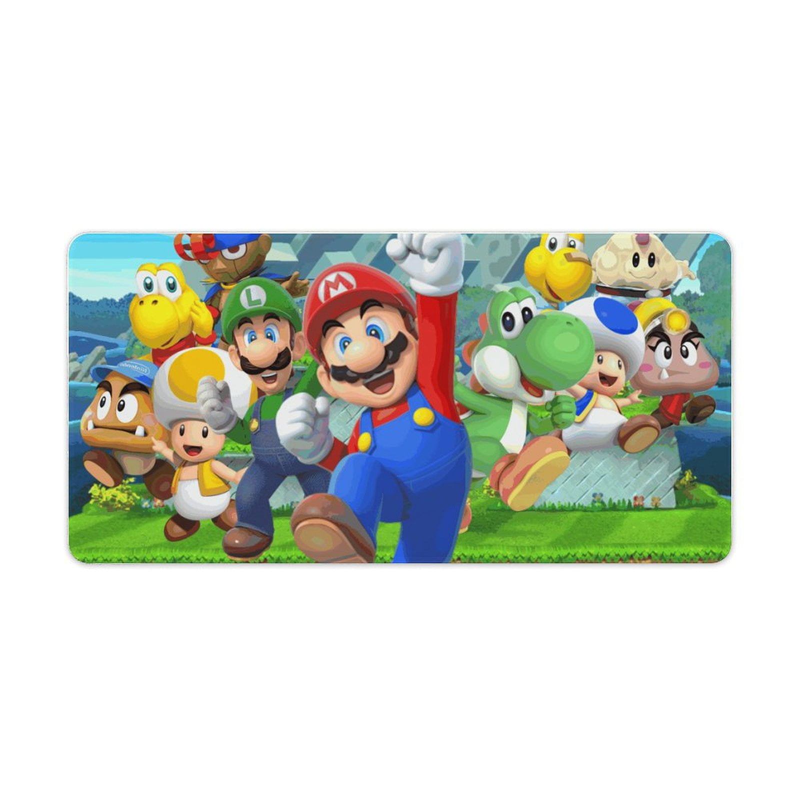 Super Mario Luigi Cartoon Extended Gaming Mouse Pad No-sliped Large ...