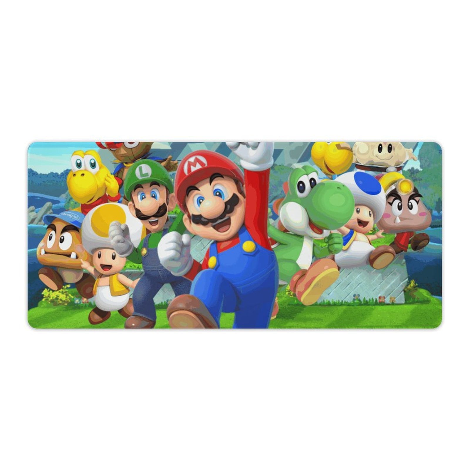 Super Mario Luigi Cartoon Extended Gaming Mouse Pad No-sliped Large ...