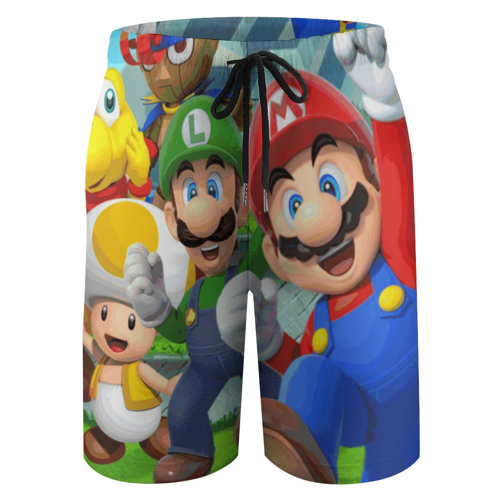 Super Mario Luigi Cartoon Teen Board Shorts Summer Boy's Swim Trunks ...