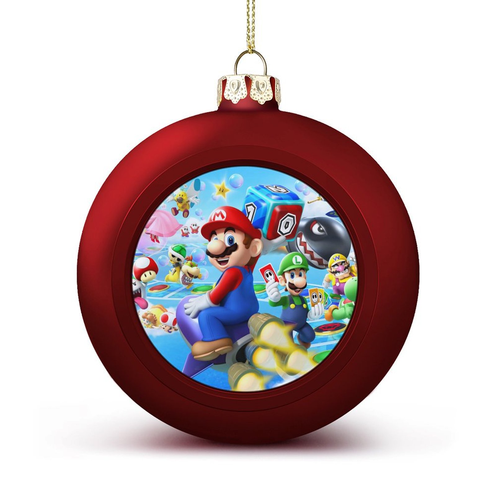 Super Mario Luigi Christmas Balls Decor Sparkling Christmas Tree ...
