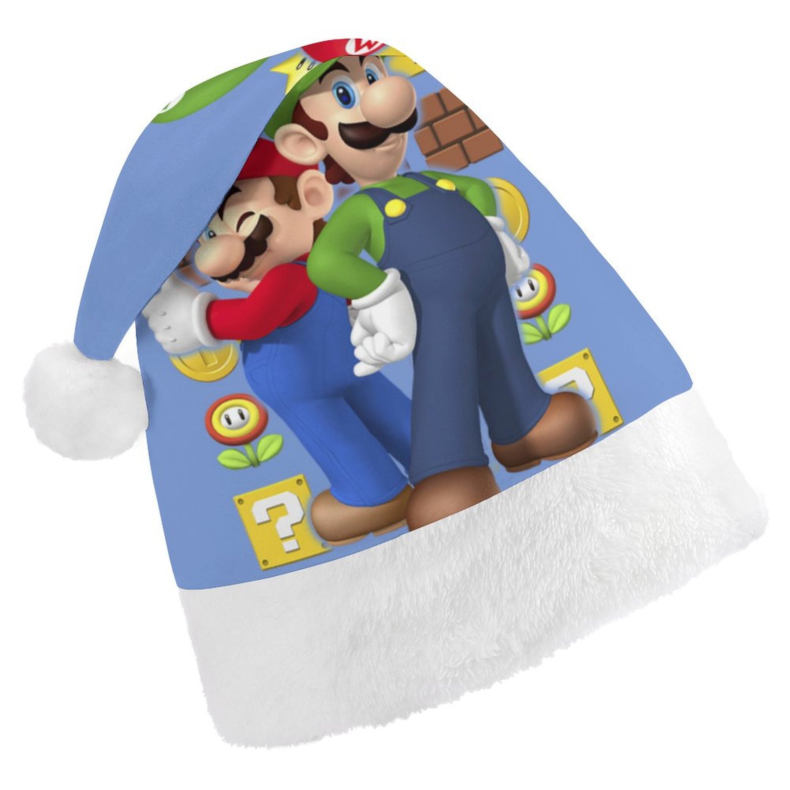Super Mario Luigi Christmas Hat for Adult And Kids Xmas Decor Ornaments ...