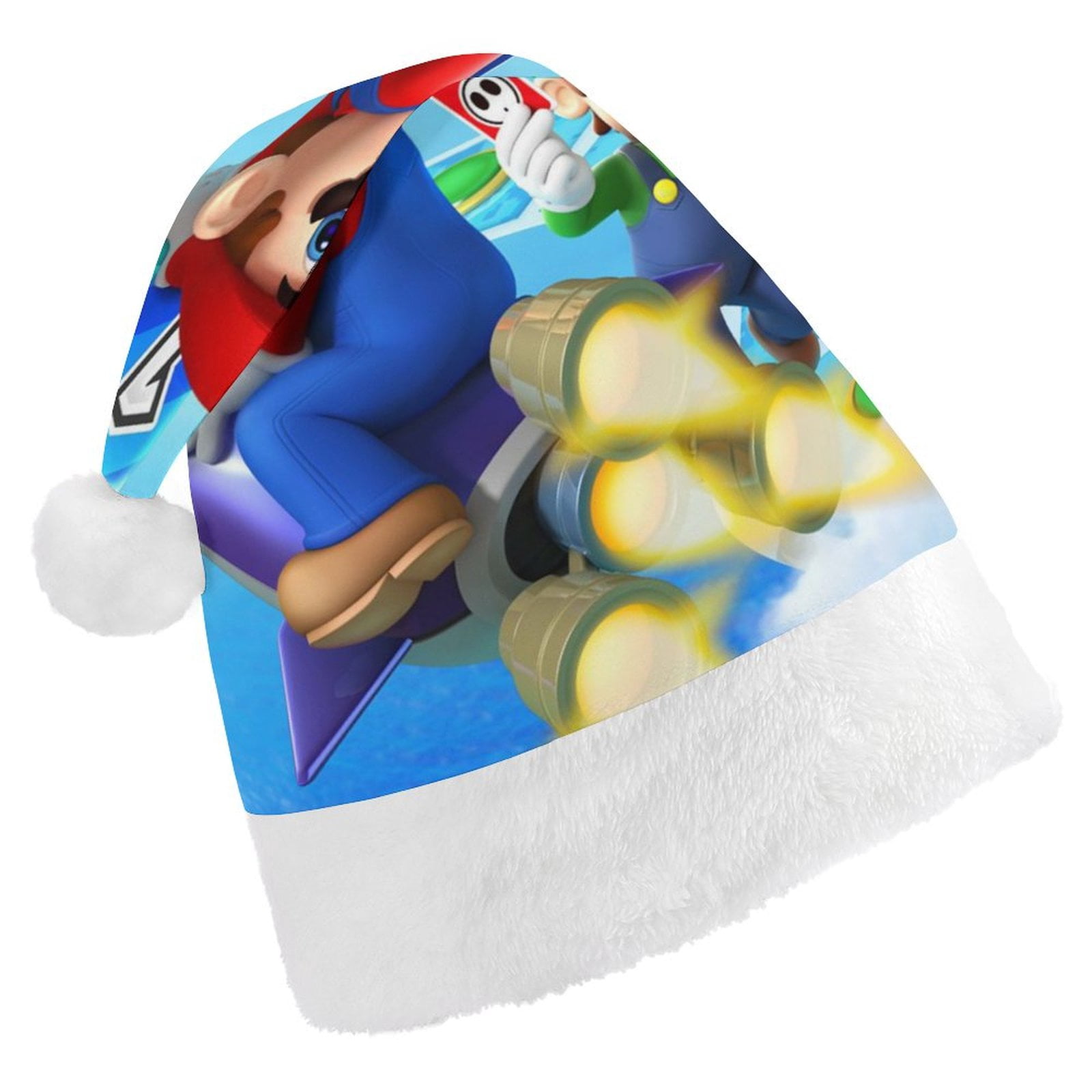 Super Mario Luigi Christmas Hat for Adult And Kids Xmas Decor Ornaments ...