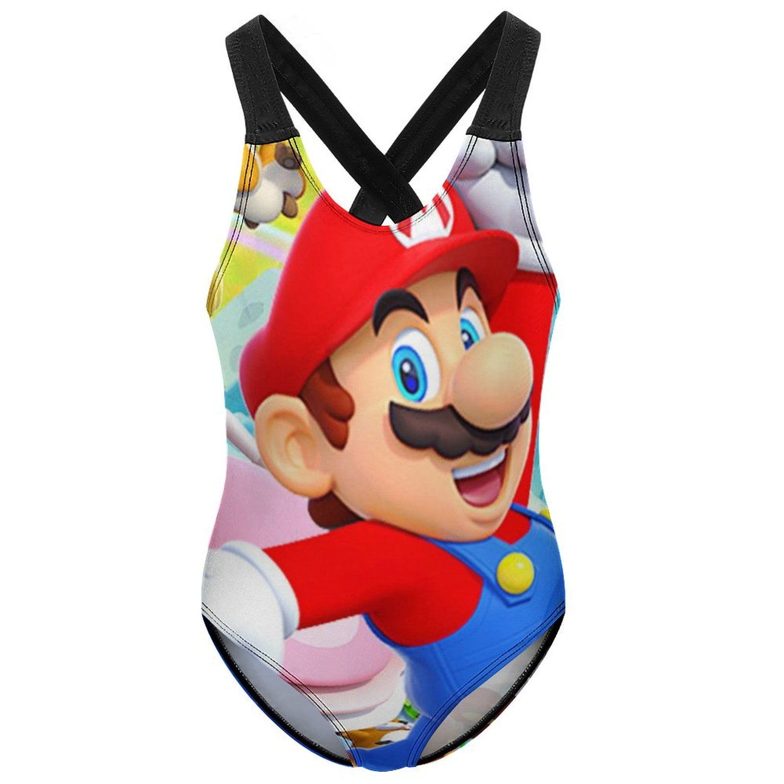 Super Mario Luigi Girl's One-piece Swimsuit Summer Children's Beach ...