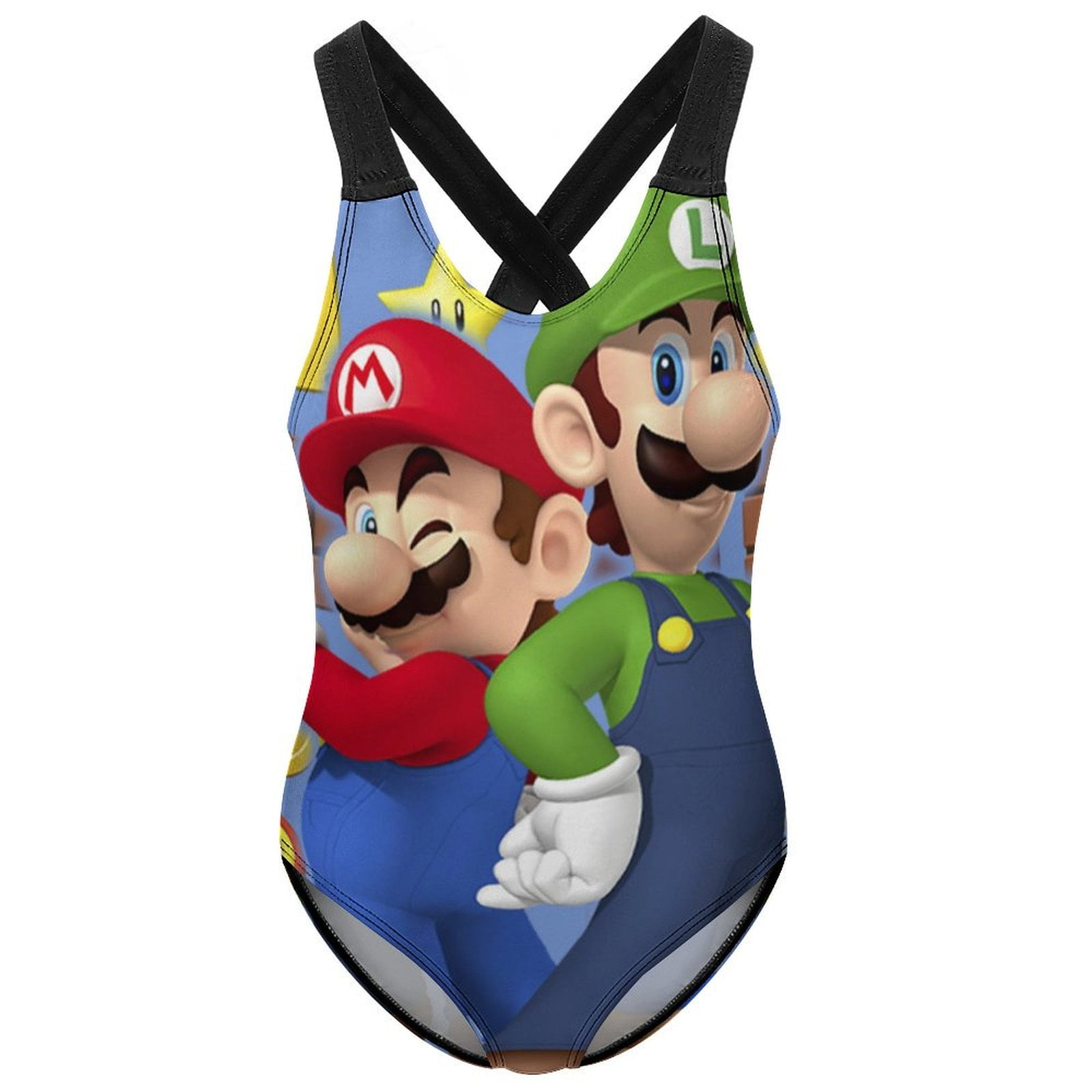 Super Mario Luigi Girl's One-piece Swimsuit Summer Children's Beach ...