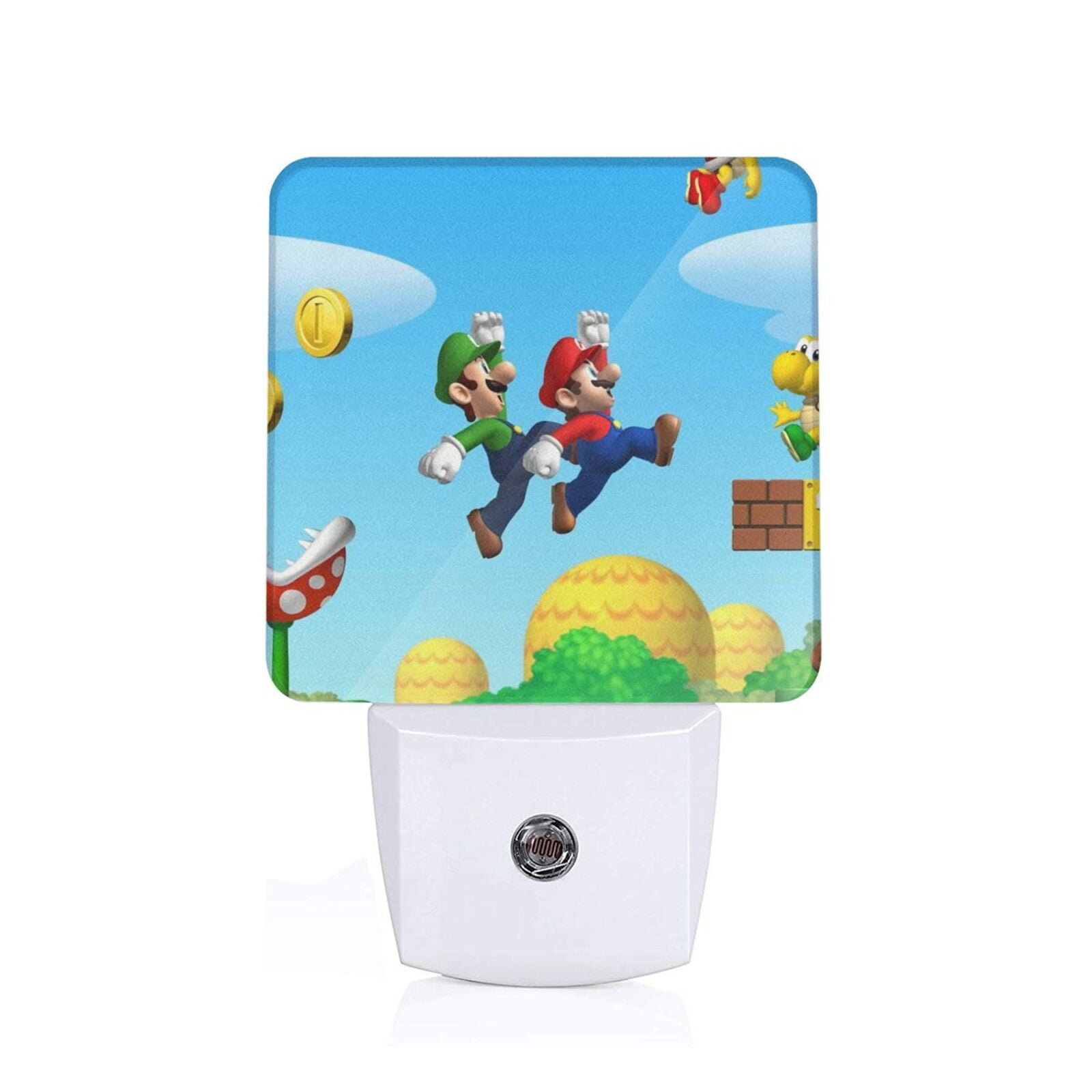 Super-Mario And Luigi LED Plug-in Night Light for Kids,Cute Color ...