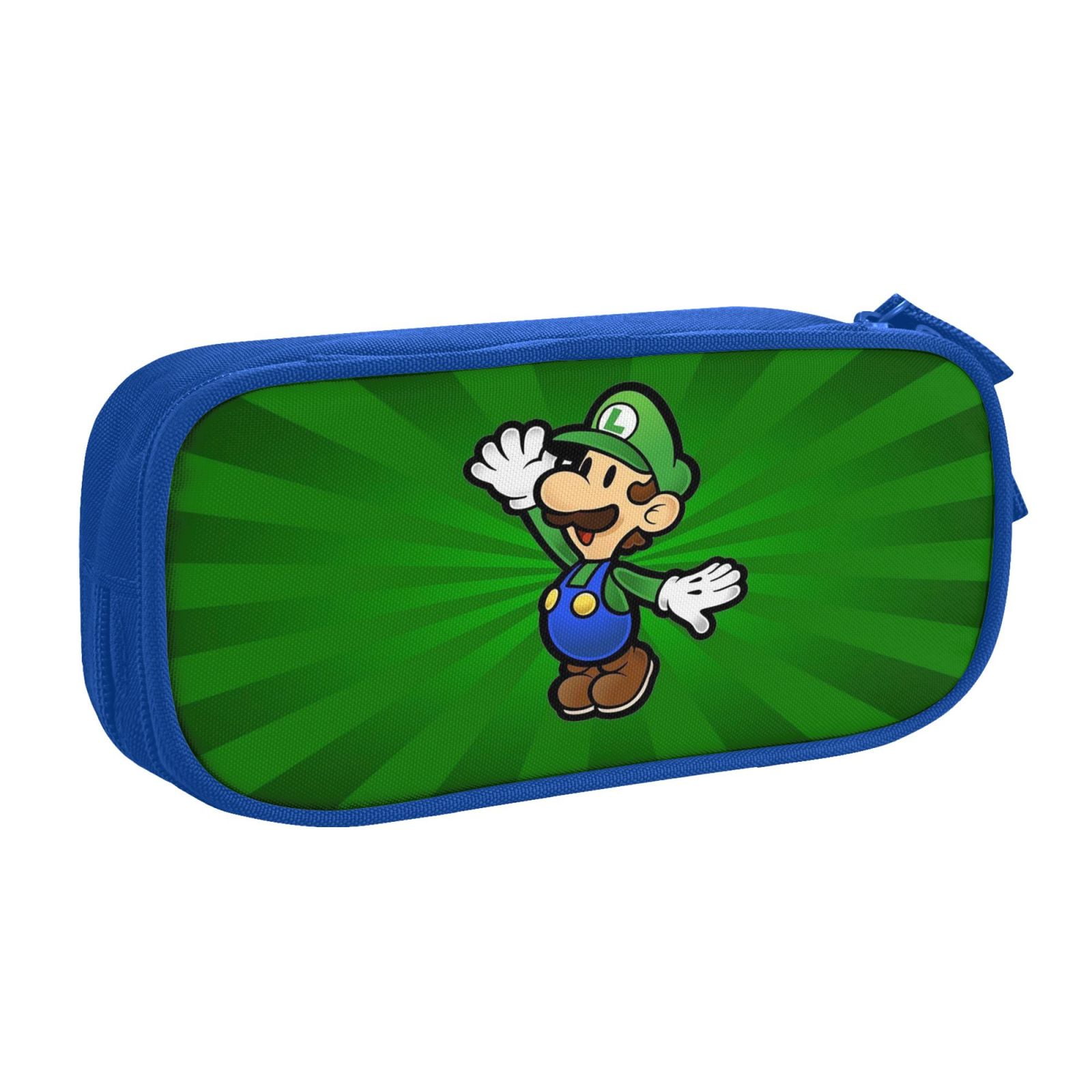 Super Mario Luigi Large Pencil Case, Durable Pencil Pouch with Big ...