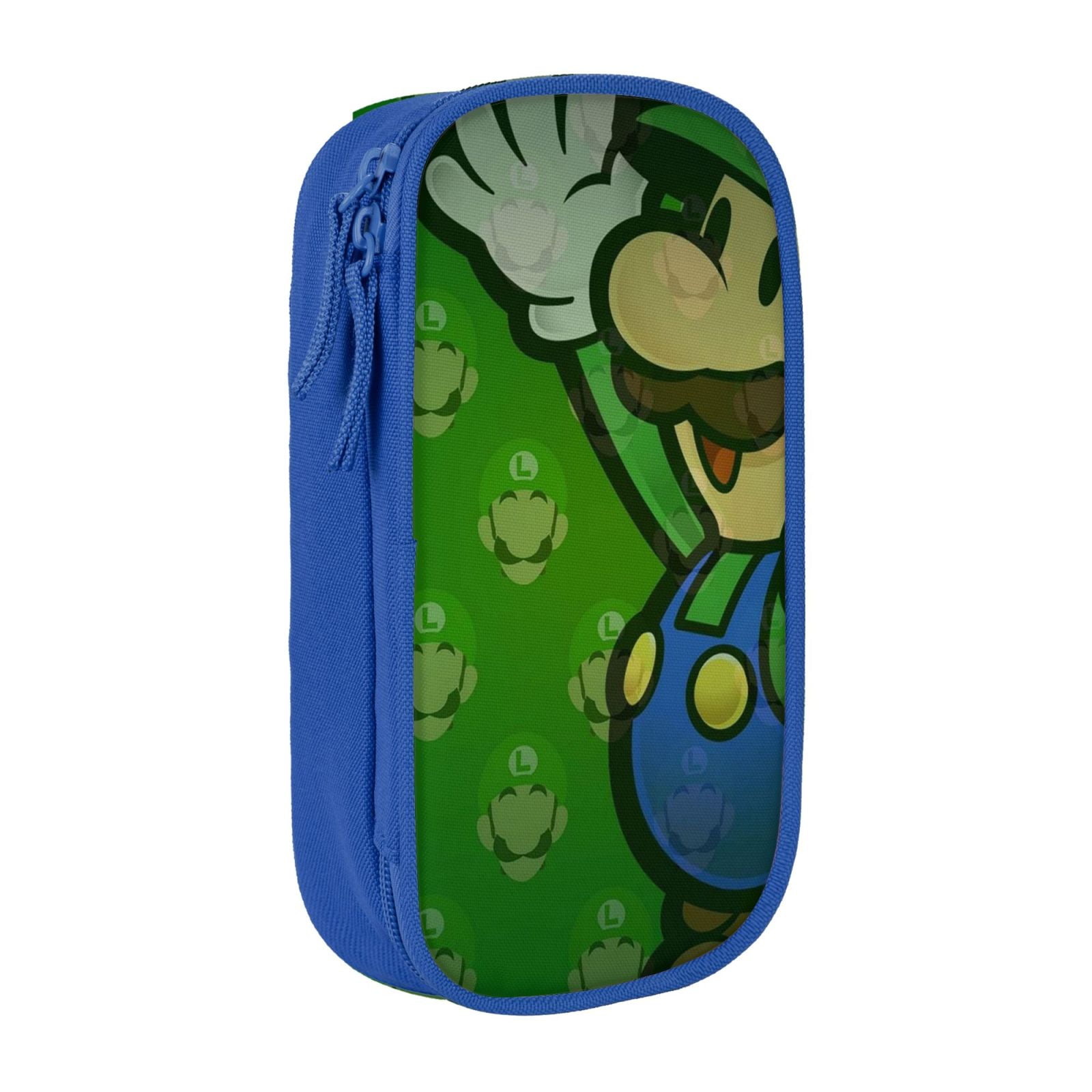 Super Mario Luigi Large Pencil Case, Durable Pencil Pouch with Big ...