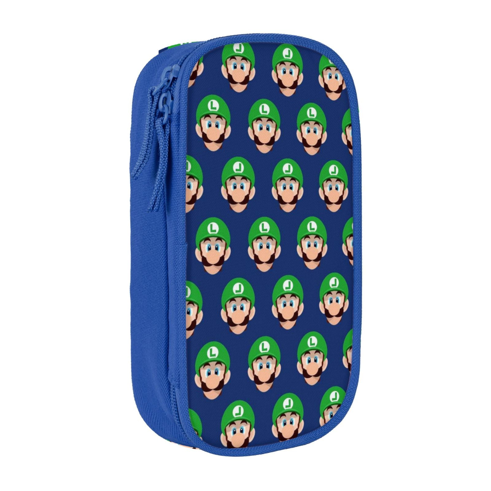 Super Mario Luigi Large Pencil Case, Durable Pencil Pouch with Big ...