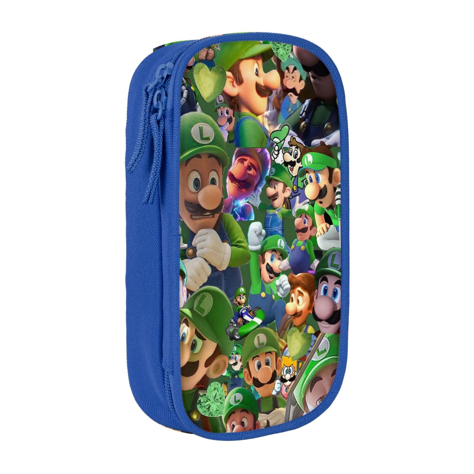 Super Mario Luigi Large Pencil Case, Durable Pencil Pouch with Big ...