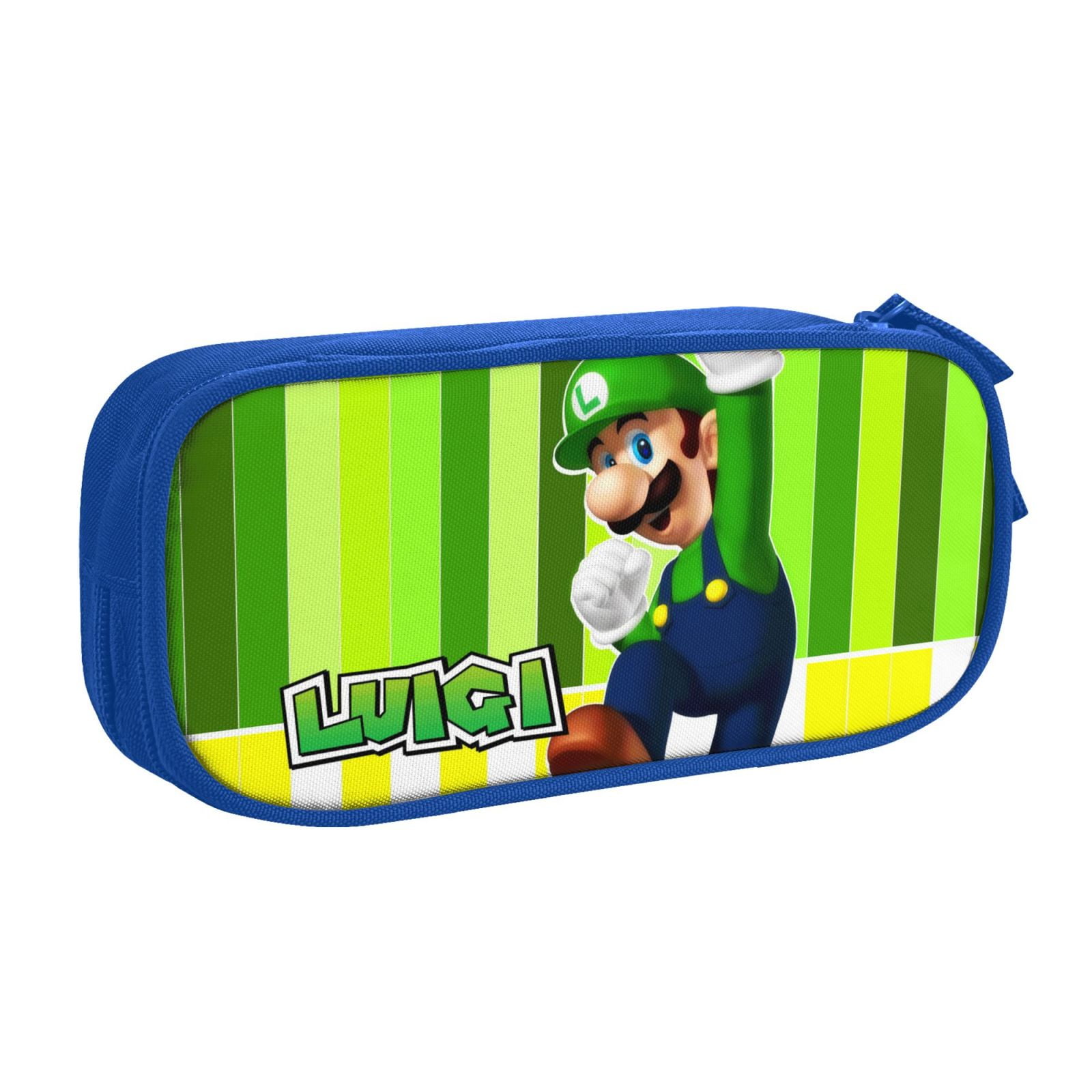 Super Mario Luigi Large Pencil Case, Durable Pencil Pouch with Big ...
