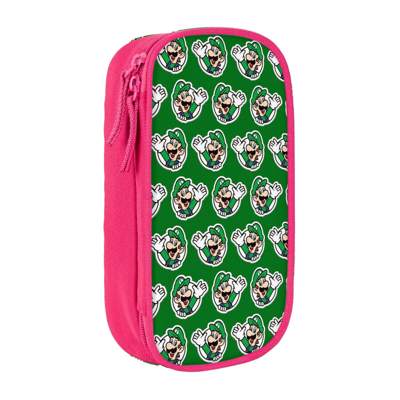 Super Mario Luigi Large Pencil Case, Durable Pencil Pouch with Big ...