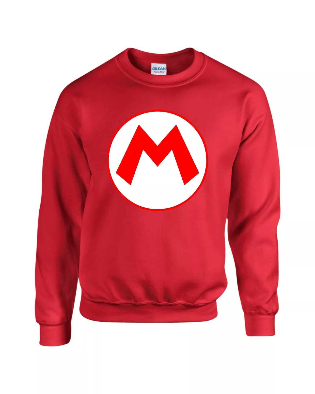 Super Mario Luigi Logo Jumper, Gamer Video Cartoon Birthday Kids Adults ...