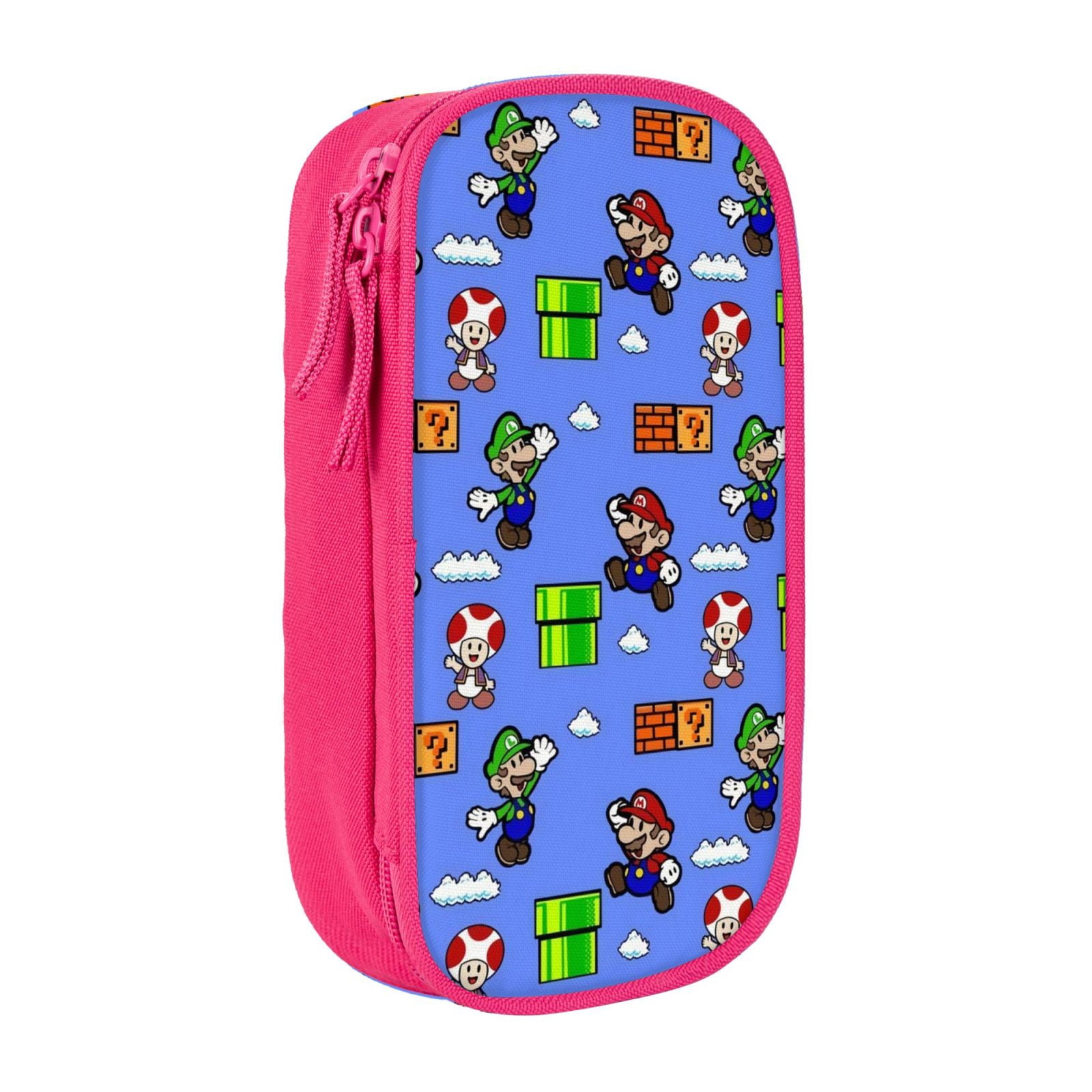 Super Mario Luigi Mario And Mushroom Pencil Case,Pencil Pouch,Pencil ...