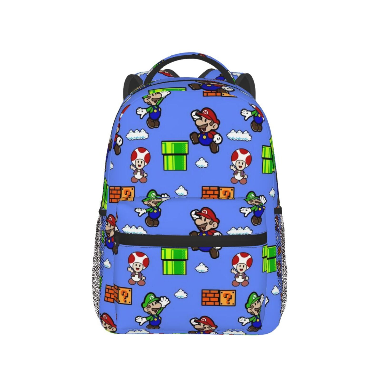 Super Mario Luigi Mario And Mushroom Backpack,Fabric & PVC Backpack ...