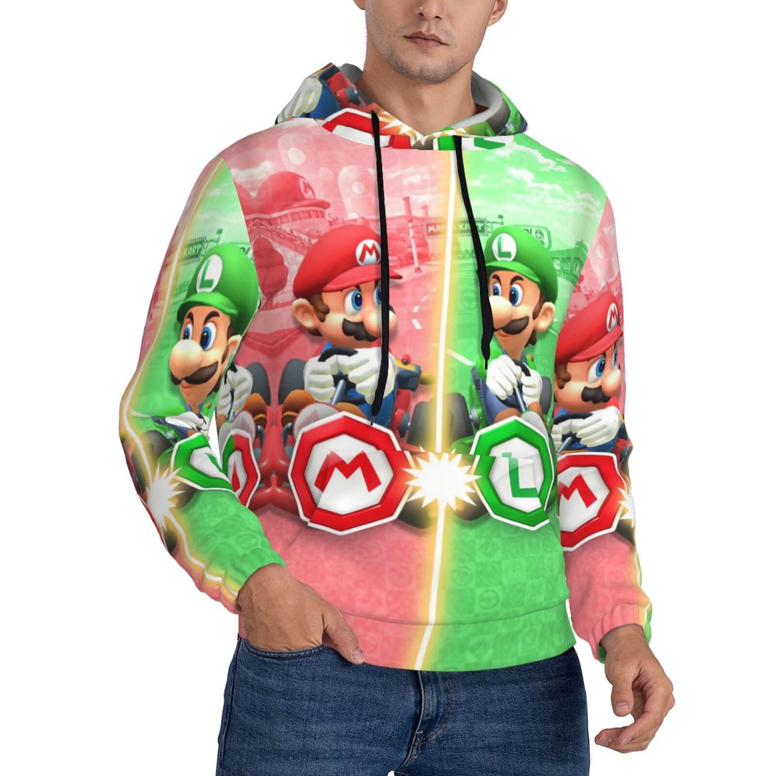 Super Mario Luigi Mario Sweatshirts Hoodie 3D Print Hoodie for Men and ...