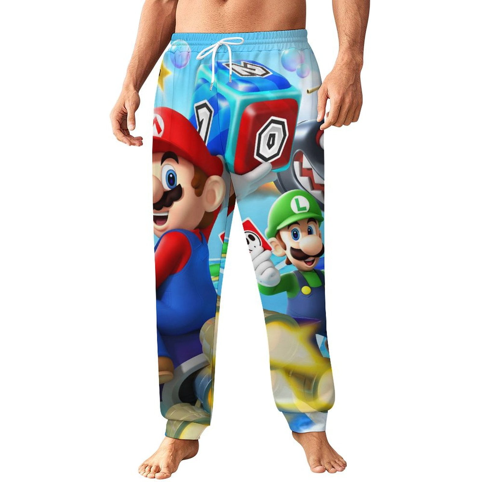 Super Mario Luigi Men's Sweatpants Trousers 3D Printed Joggers Track ...