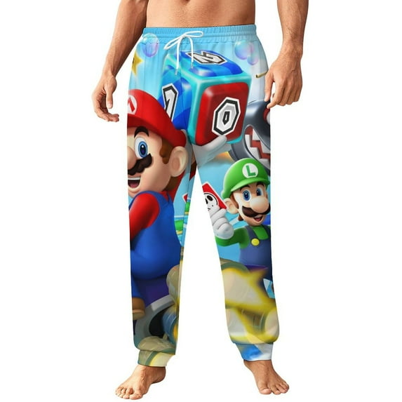 Super Mario Luigi Men's Sweatpants Trousers 3D Printed Joggers Track ...