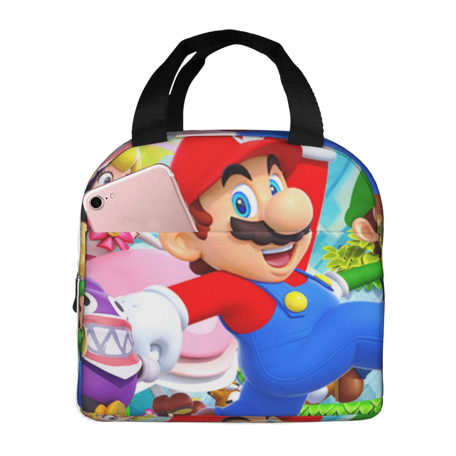Super Mario Luigi Portable Lunch Bag Reusable Lunch Box Insulated ...