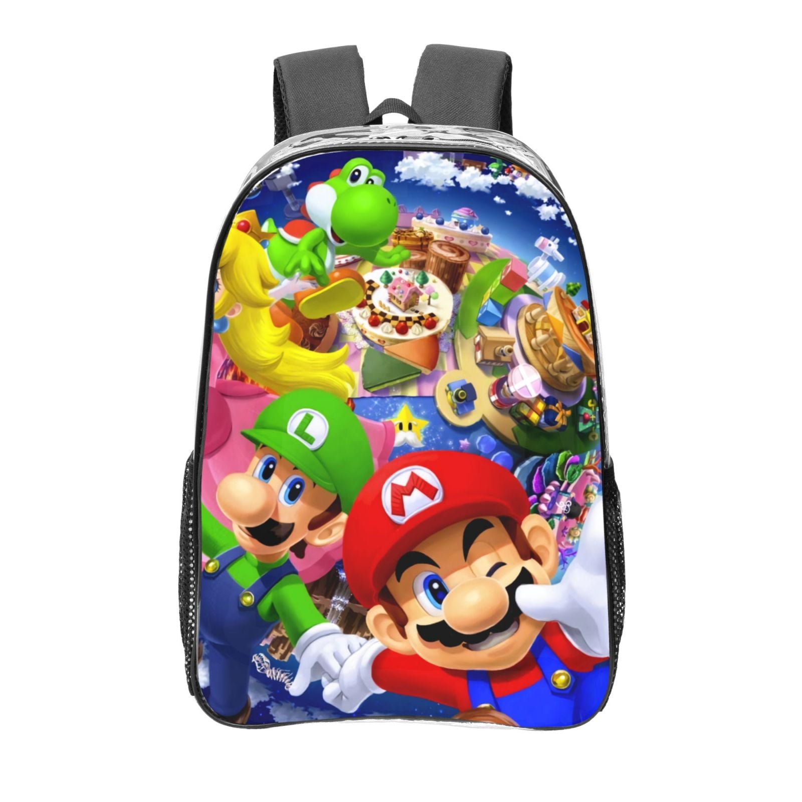 Super Mario Luigi Princess Peach 54 16 Inch Transparent Backpacks ...
