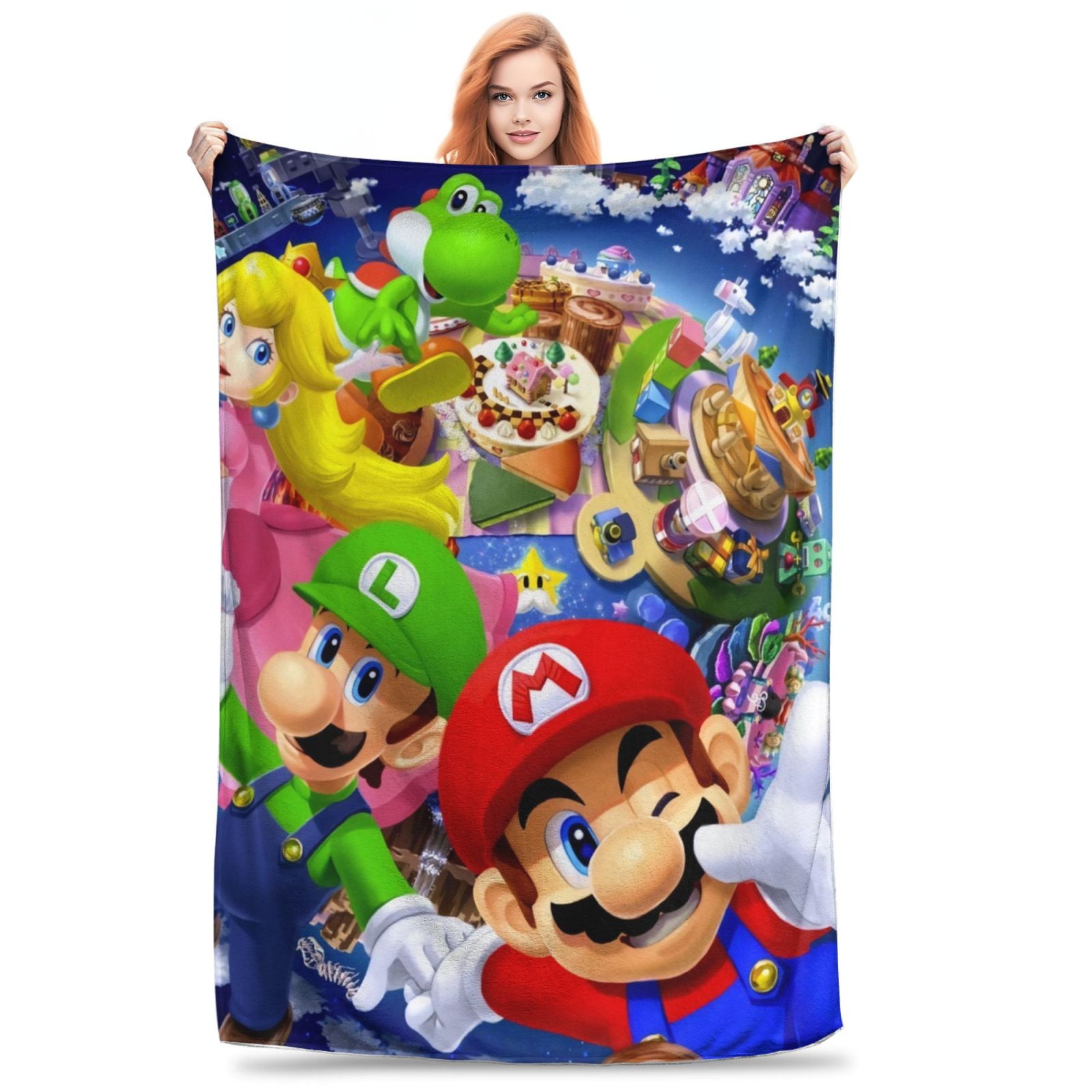 Super Mario Luigi Princess Peach 54 Blanket Super Soft Throw Blanket ...