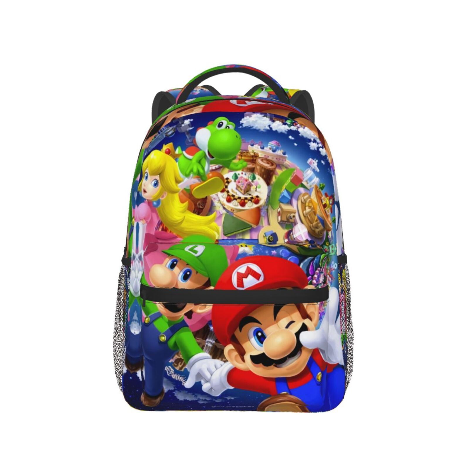 Super Mario Luigi Princess Peach Backpack,Fabric & PVC Backpack with ...