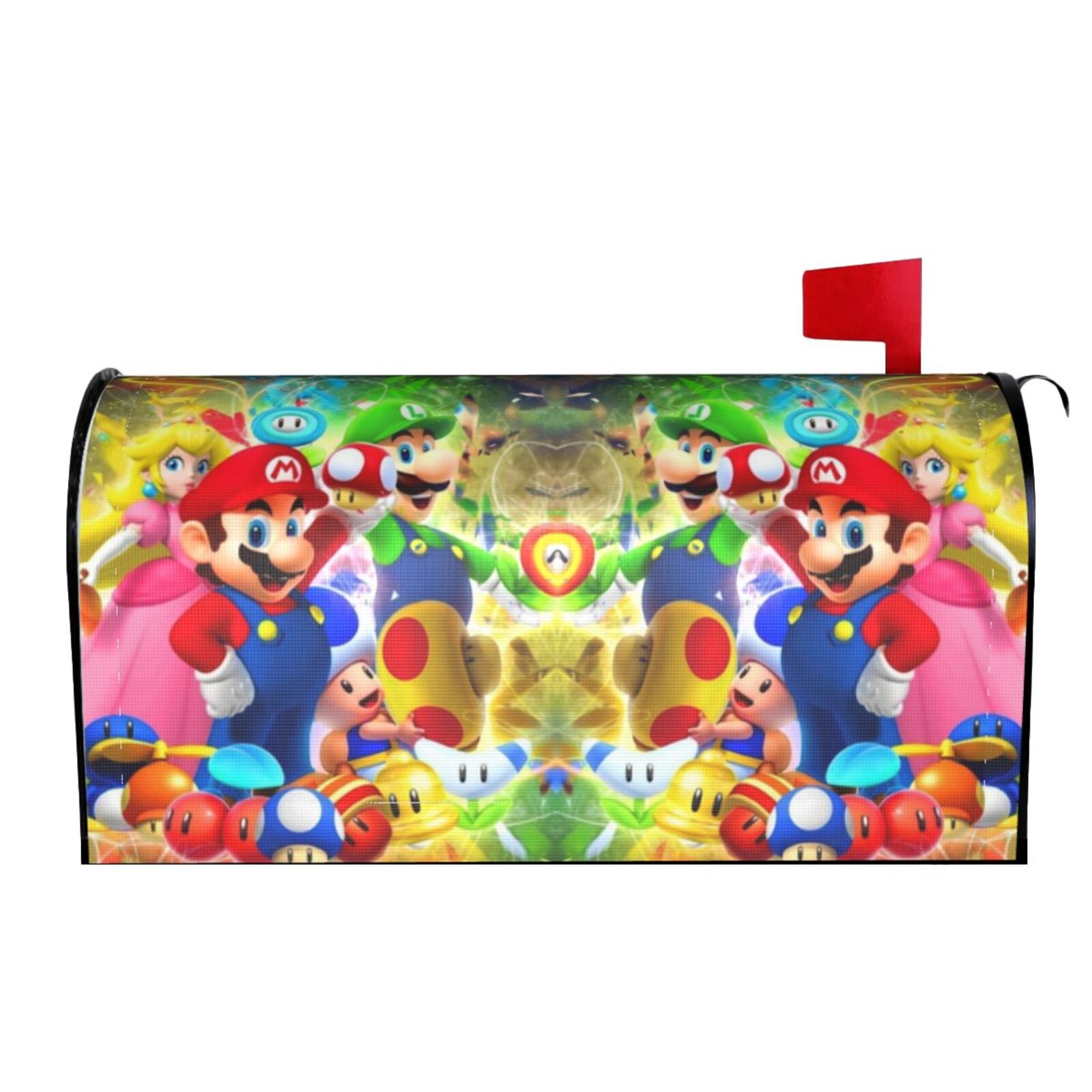Super Mario Luigi Princess Peach Cartoon Character Mailbox Cover ...
