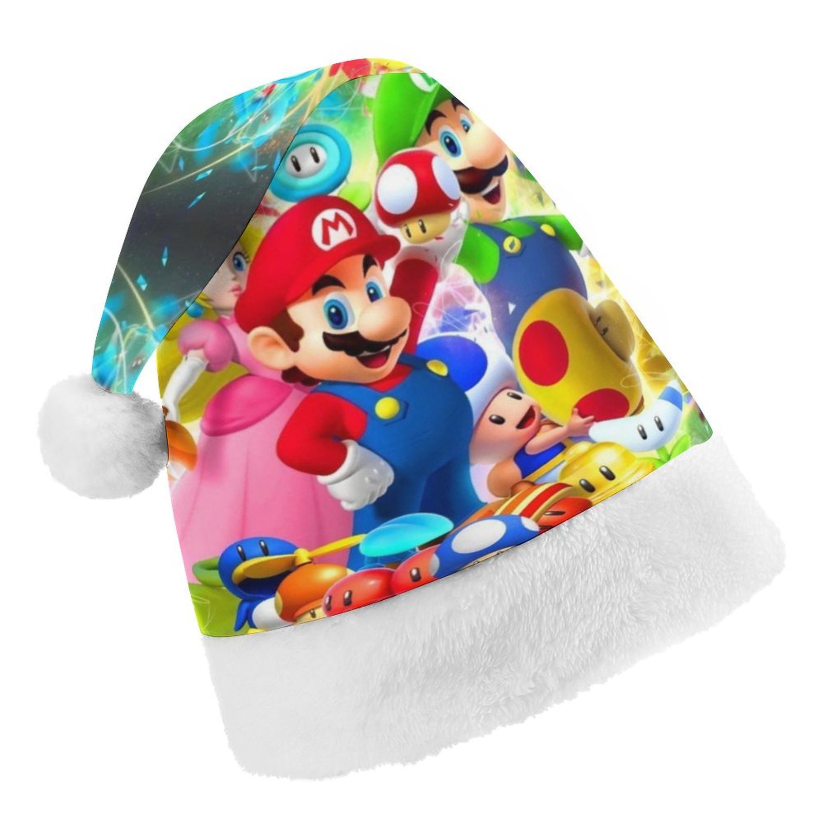 Super-Mario Luigi Princess Peach Santa Hat,Super-Mario Luigi Princess ...