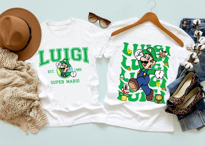 Super Mario Luigi Shirts, Super Mario Bros Sweatshirts, Mario Luigi ...