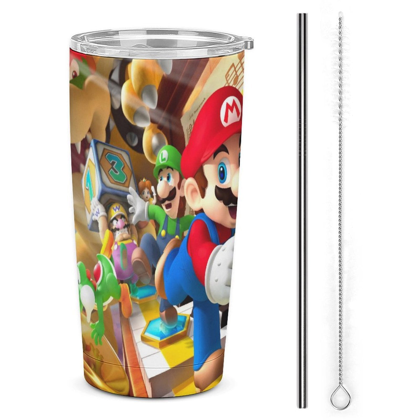 Super Mario Luigi Stainless Steel Car Cup Daily Thermal Vacuum ...
