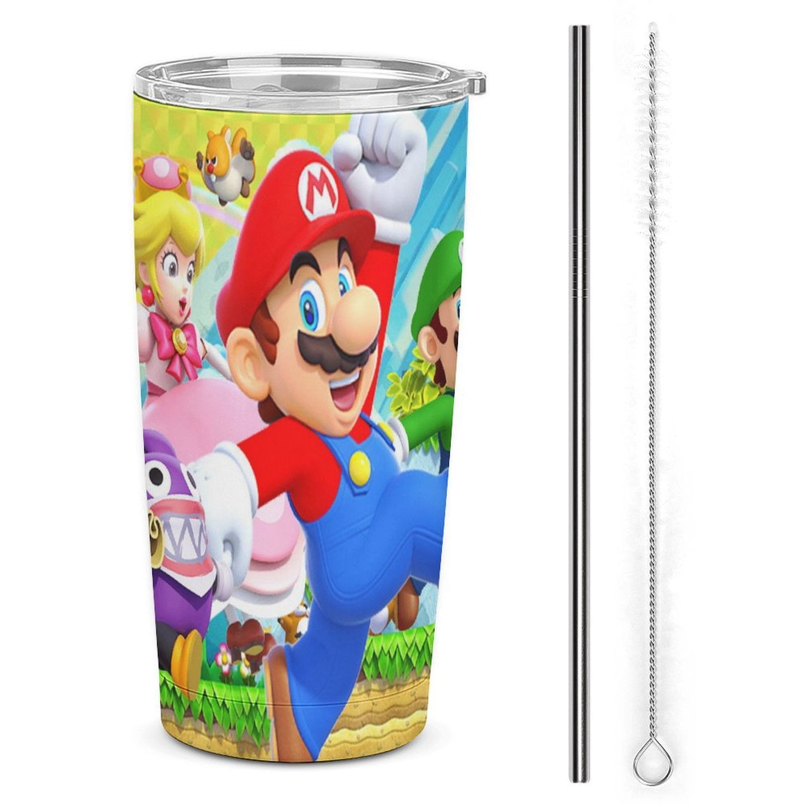 Super Mario Luigi Stainless Steel Car Cup Daily Thermal Vacuum ...
