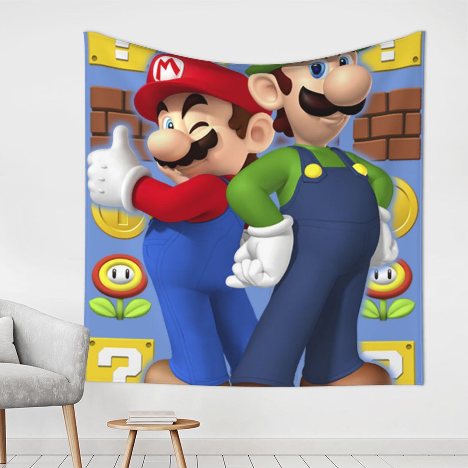 Super Mario Luigi Tapestry Decoration Luxury Wall Hanging Tapestries ...