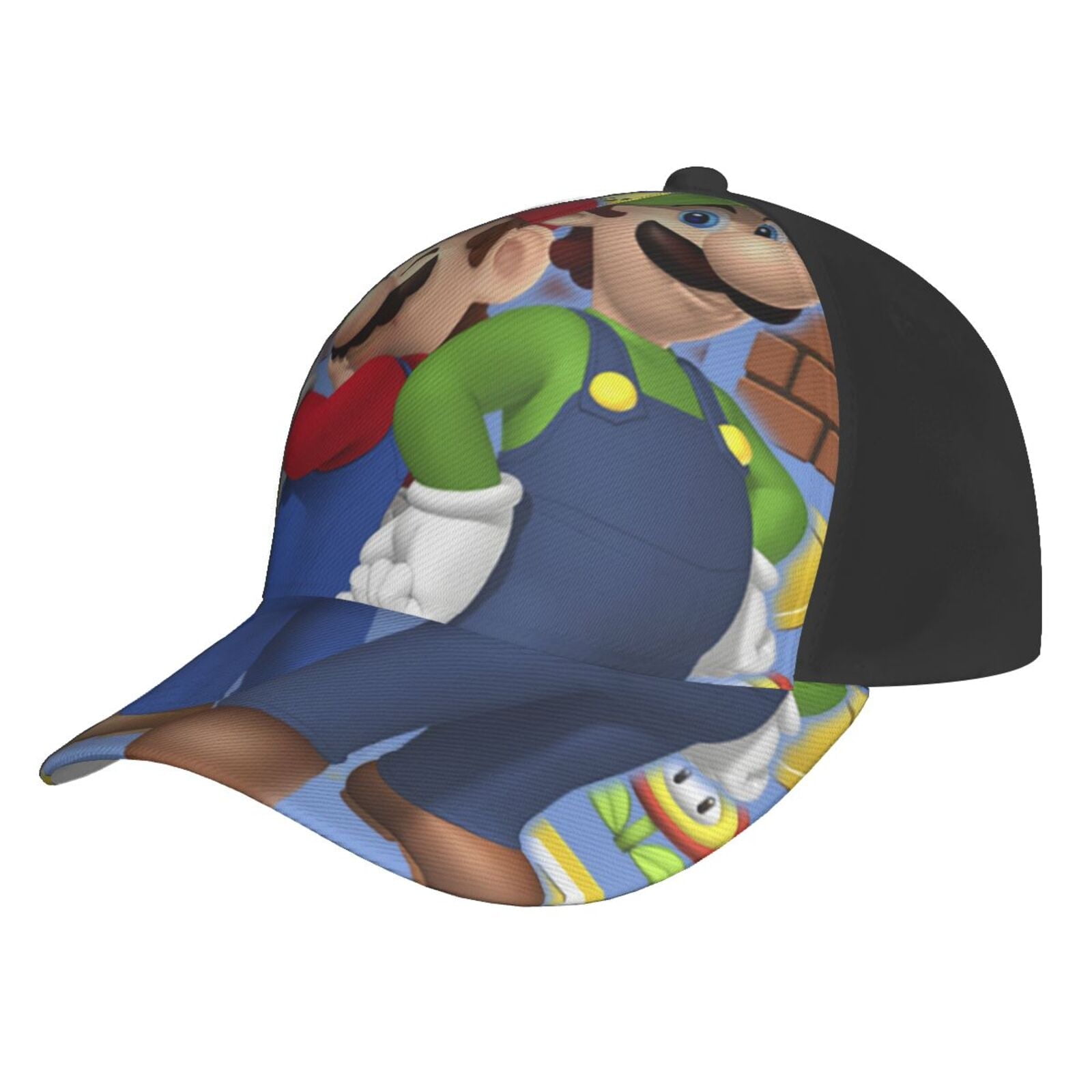 Super Mario Luigi Unisex Baseball Cap Adjustable Trucker Dad Hat Anti ...