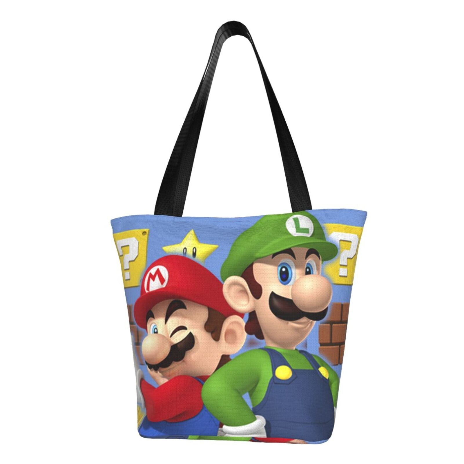 Super Mario Luigi Women's Tote Bag Large Capacity Shoulder Handbag For ...