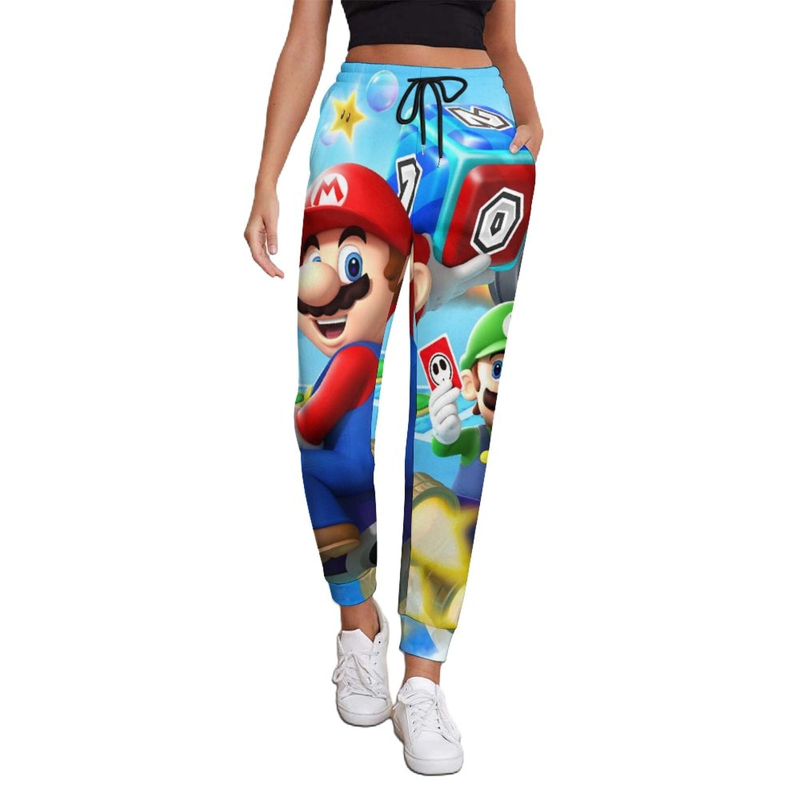 Super Mario Luigi Womens Sweatpants Joggers Pants Trousers 3D Printing ...