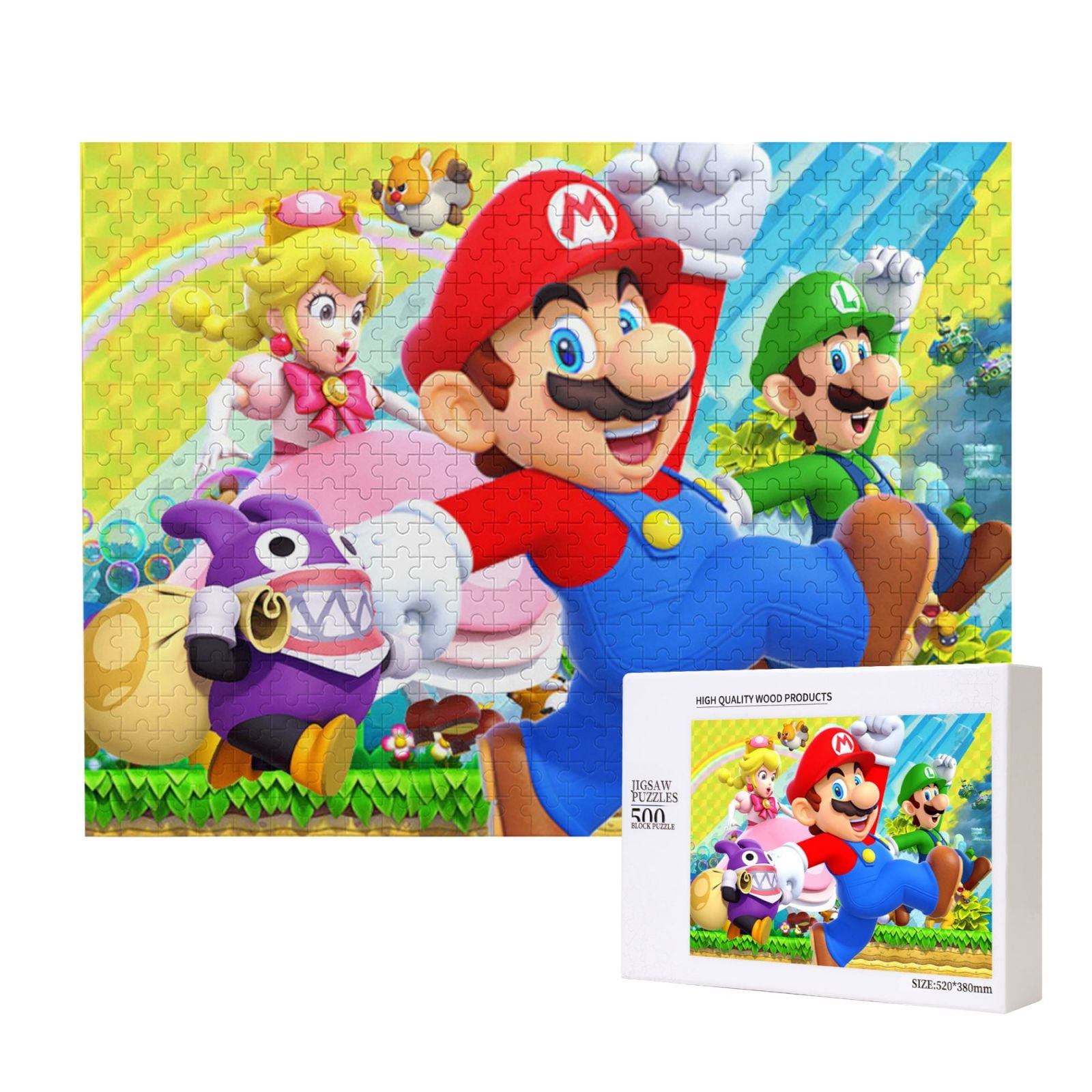 Super Mario Luigi Wooden Jigsaw Puzzles Accessories Intellectual ...