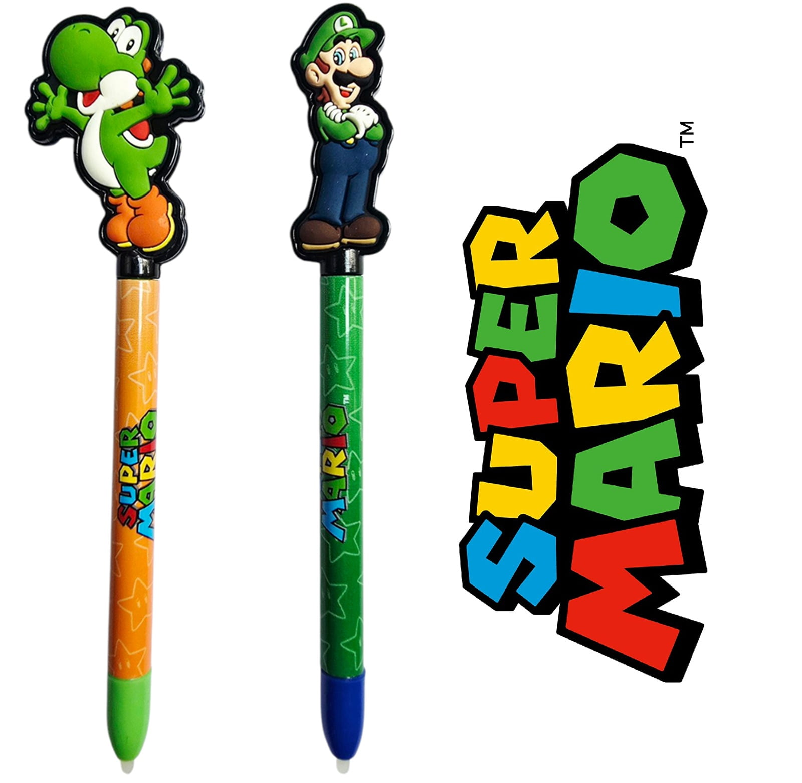 Super Mario Luigi & Yoshi Extendable Stylus Set for Nintendo 3DS/2DS ...